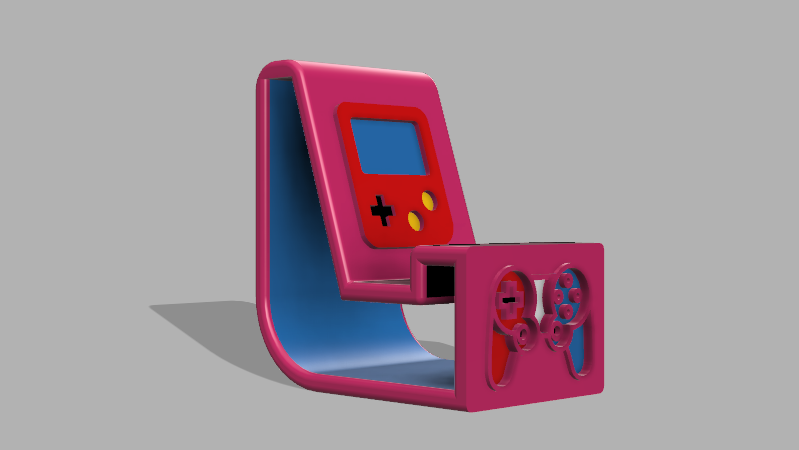 Free STL file Gamer Cell Phone Holder /CELL PHONE HOLDER 📞 (OBJ)・3D ...