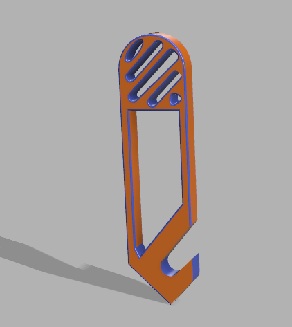 Free STL file K key ring / K-clés holder 🔑 (OBJ)・3D print object to ...