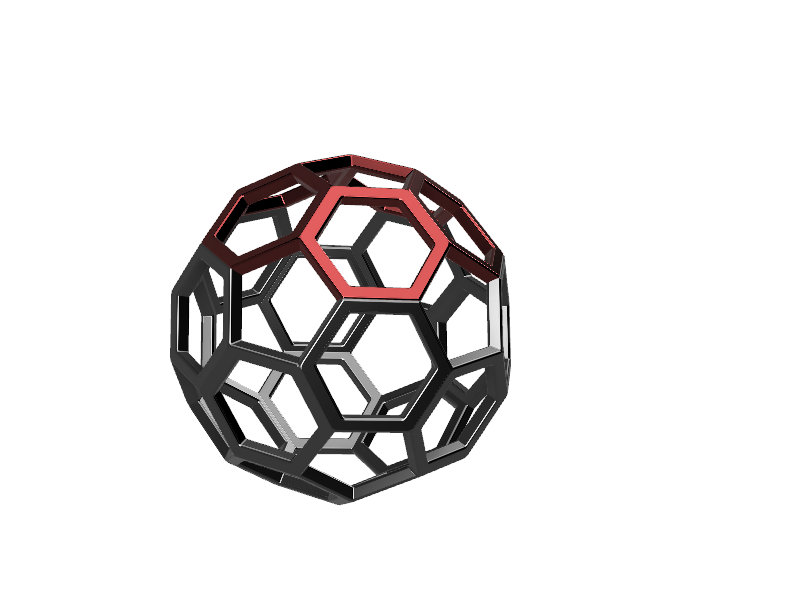 🏠 Hexagonal and Pentagonal Sphere・Free STL File for ・Cults