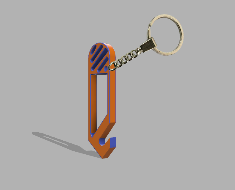 Free STL file K key ring / K-clés holder 🔑 (OBJ)・3D print object to ...