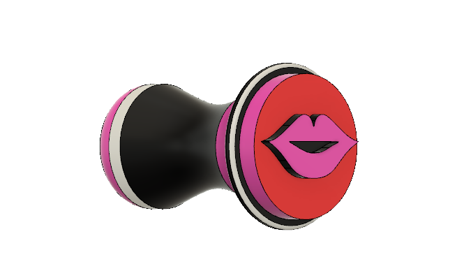 Arquivo grátis STL Sello / stamp / timbre / Francobollo / Kiss / Beso ...