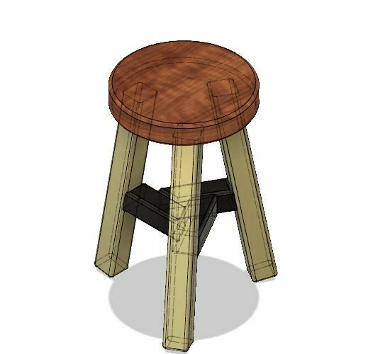 Fichier STL gratuit Banquito / chair / Sillita para maquetado. 🪑 (OBJ ...