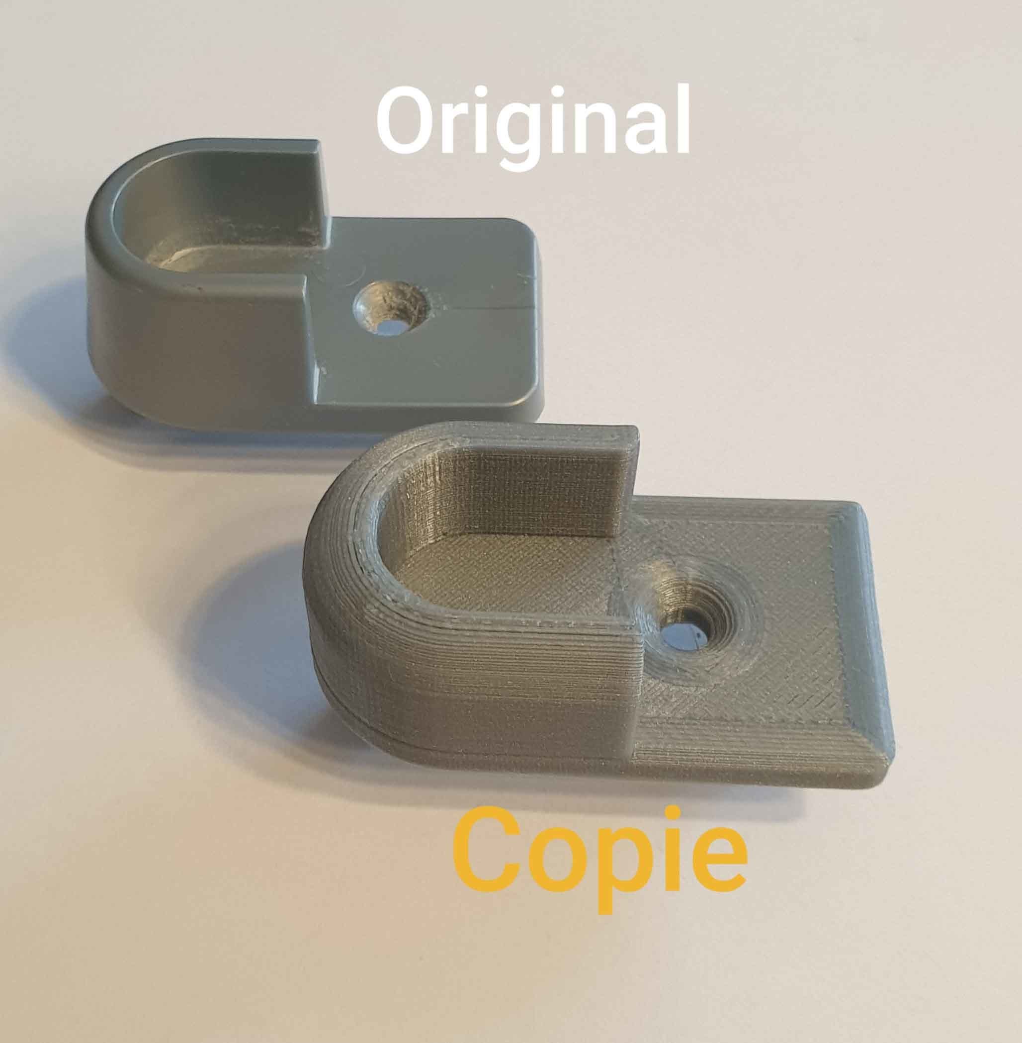 Free STL file Wardrobe tube support 🏠 ・Model to download and 3D print・Cults