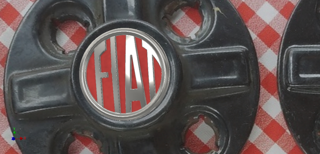 STL file FIAT CENTER CAP. DETACHABLE 🧢 ・3D print design to download・Cults