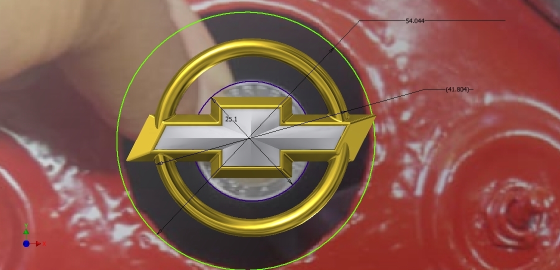 STL file chevy emblem 🚙 ・Design to download and 3D print・Cults