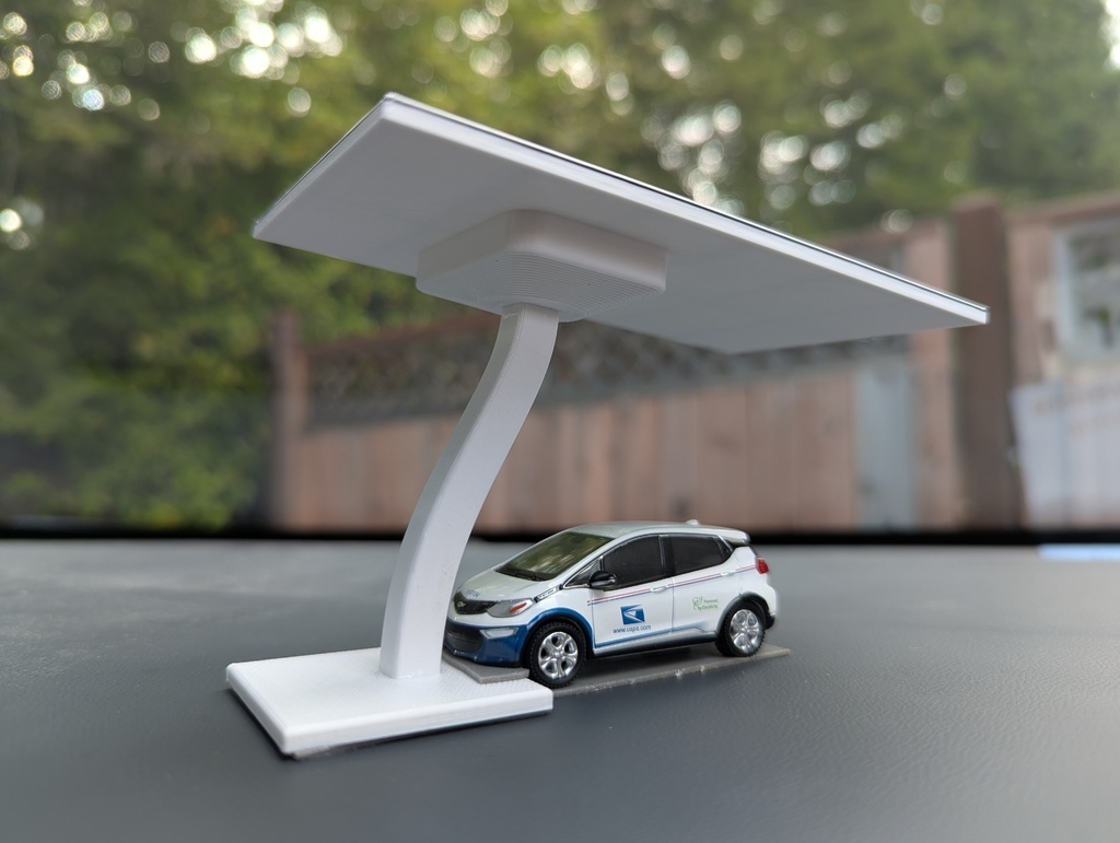 ☀️ Miniature Solar Panel canopy parking・Free 3D File for ・Cults