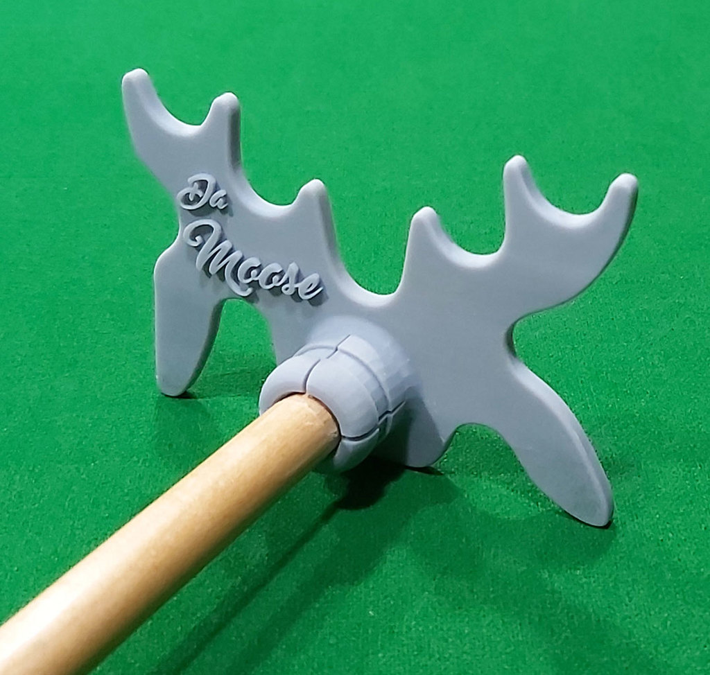 🌉 Moose Head Billiard Bridge・Free OBJ File for 3D printing・Cults