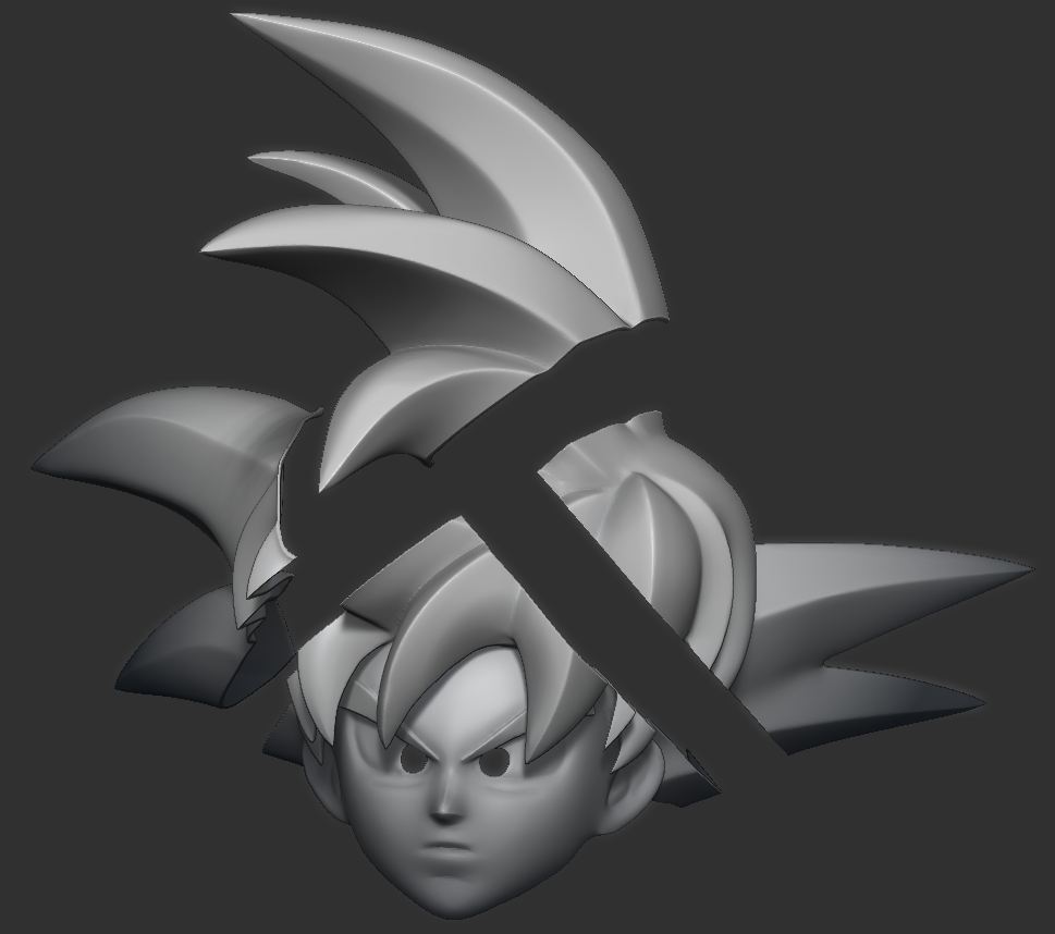 🐉 Goku Mask Dragon Ball - In parts for small 3d printers・ STL File for ...