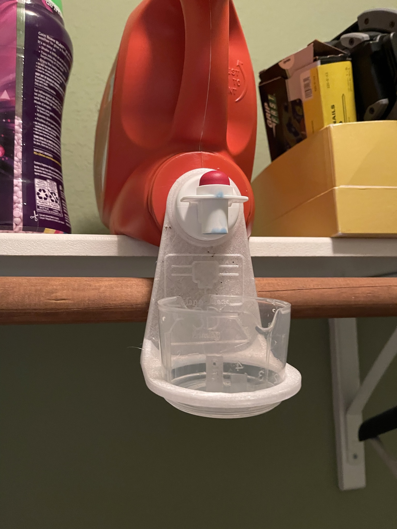 STL file Laundry detergent cap holder 🧺 ・3D printable design to ...