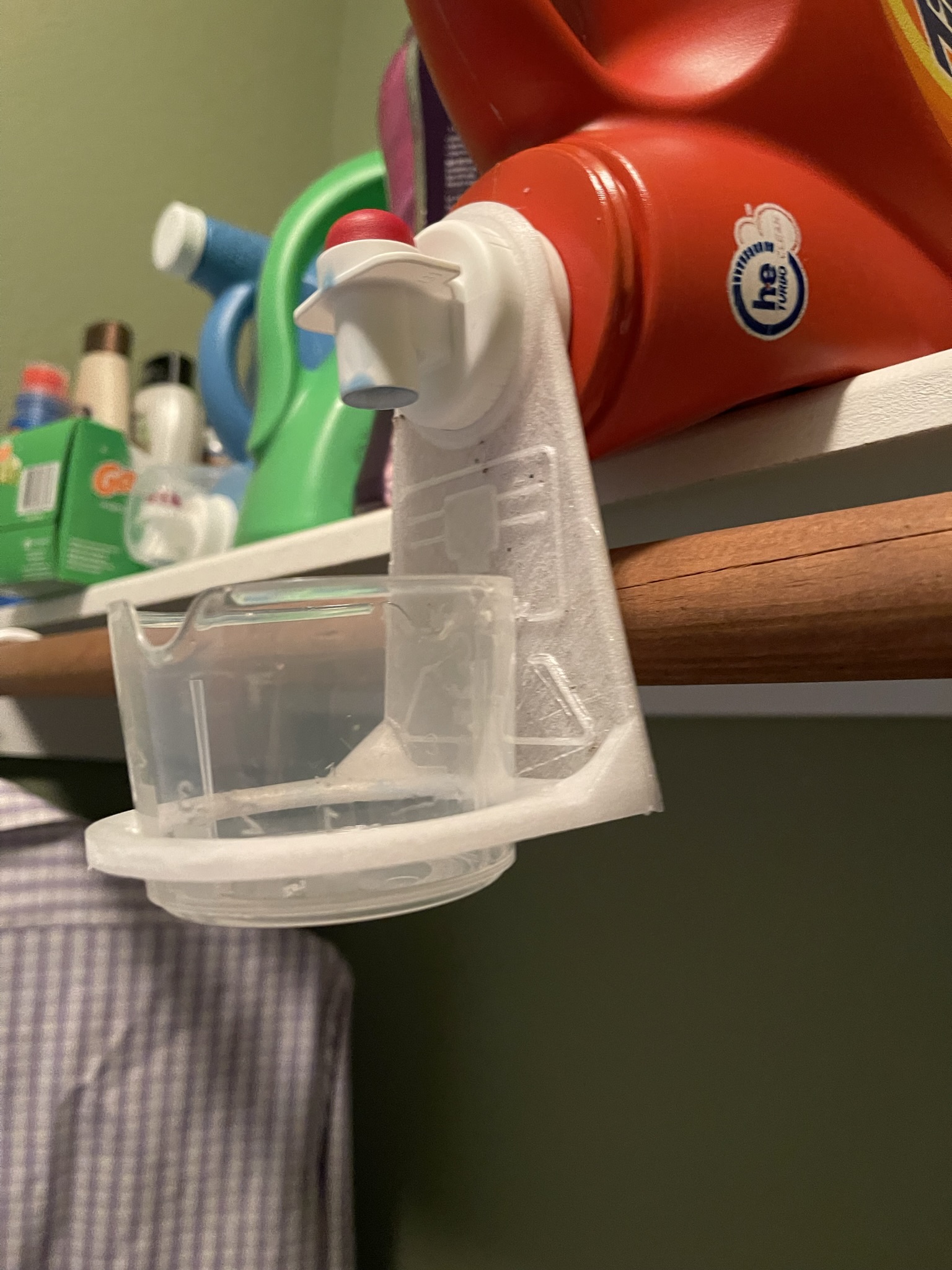 STL file Laundry detergent cap holder 🧺 ・3D printable design to ...