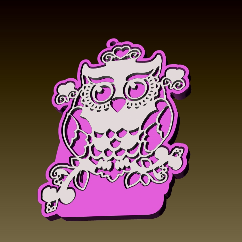 Archivo STL LLAVERO BUHO / BUHO KEYCHAIN 🗝️ ・Modelo de impresión 3D ...