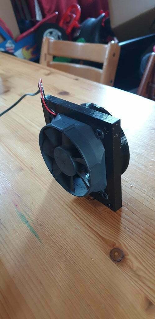 Free STL file 80mm reverse fan housing ⏪ ・3D print design to download・Cults