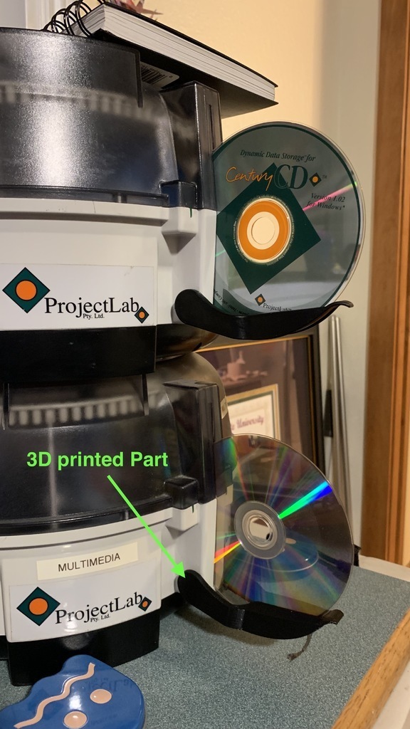 Free 3D file CD catcher for Project Lab CenturyCD organizer 💽 ・3D print ...