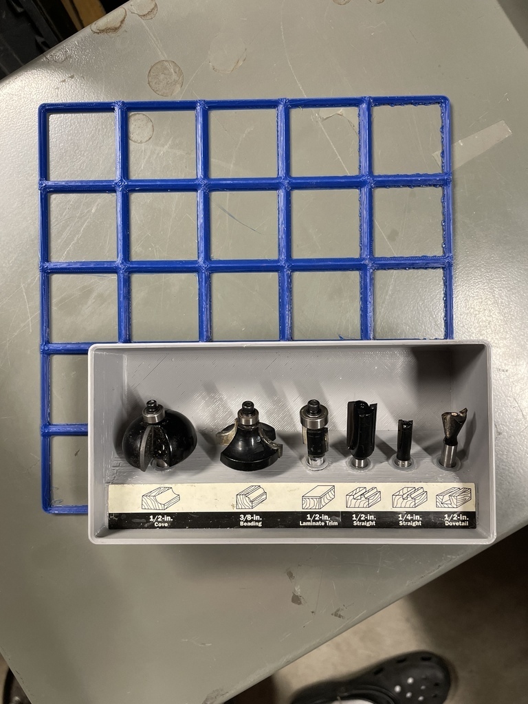 🏢 Gridfinity Router Bit Organizer・Free 3D File for ・Cults