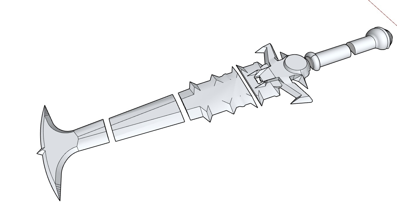 STL file doom eternal sword 🗡️ ・Design to download and 3D print・Cults