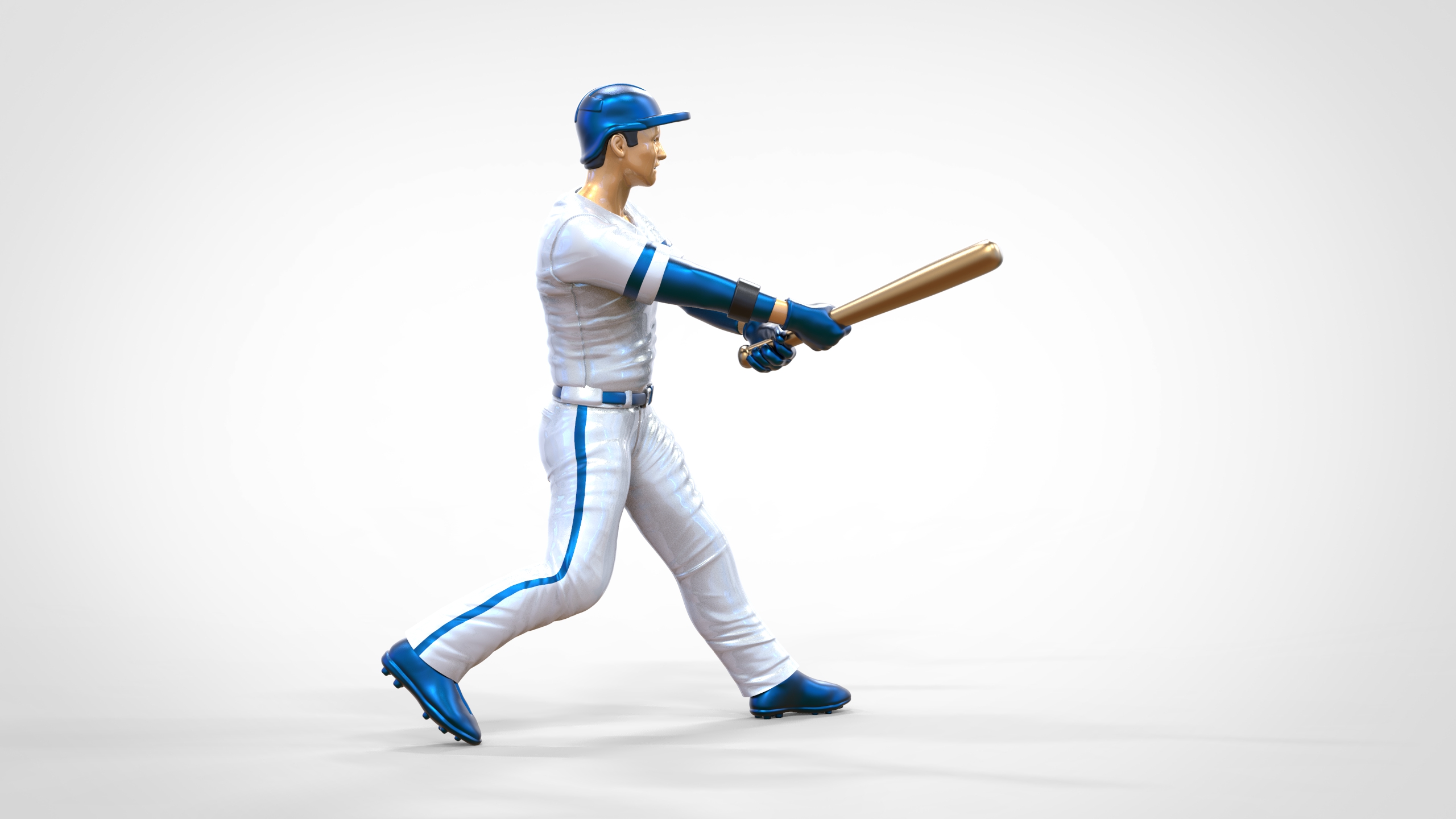 STL file N1 Baseball player Center fielder ⚾ (OBJ and 3MF)・3D printing ...