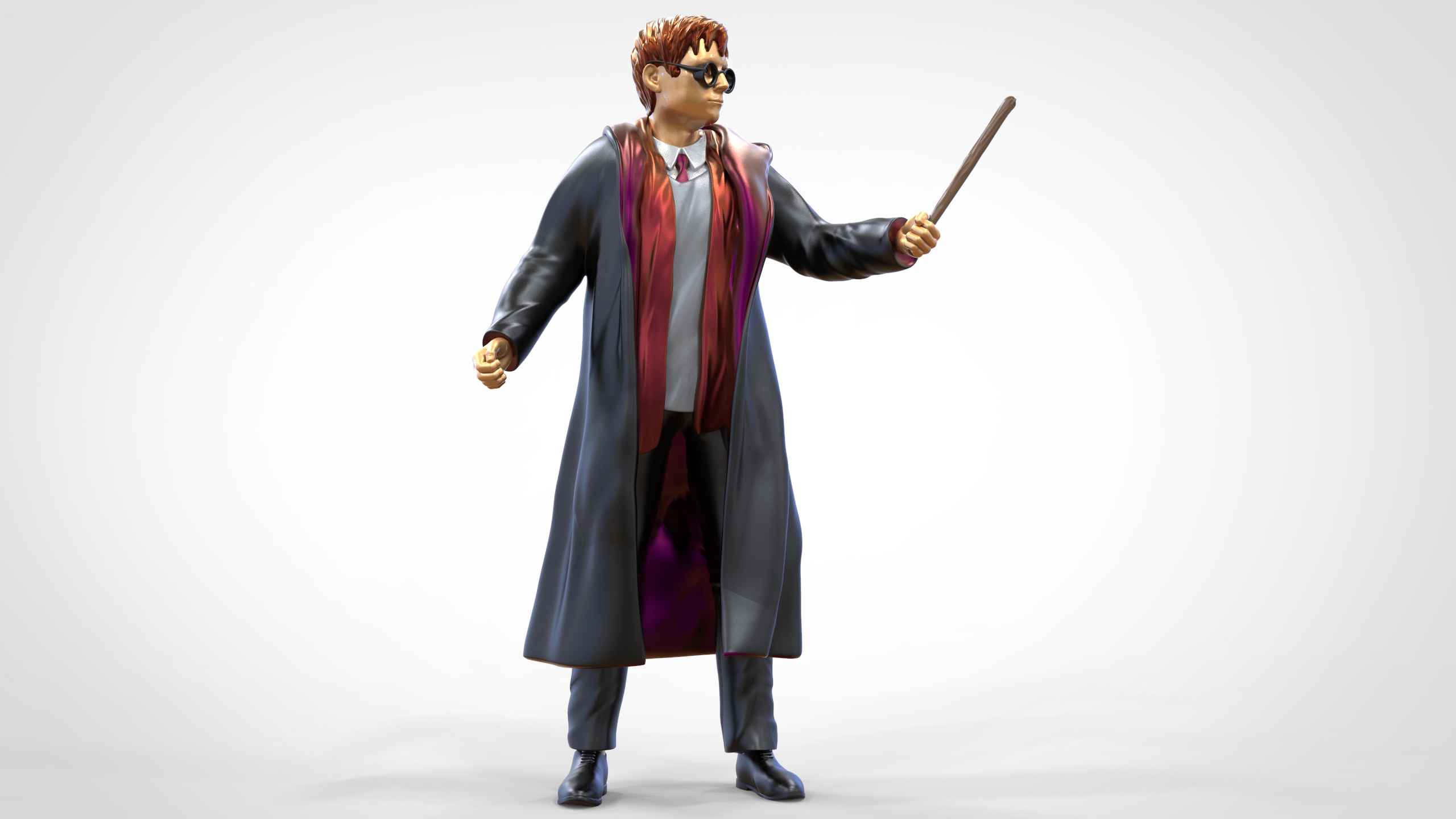 🪄 Harry Potter with his wand magic stick・ STL File for ・Cults