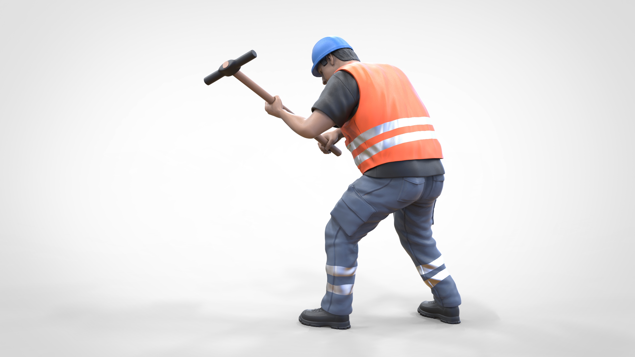 STL file N1 Track or railway worker 🛤️ (OBJ and 3MF)・3D printer design ...