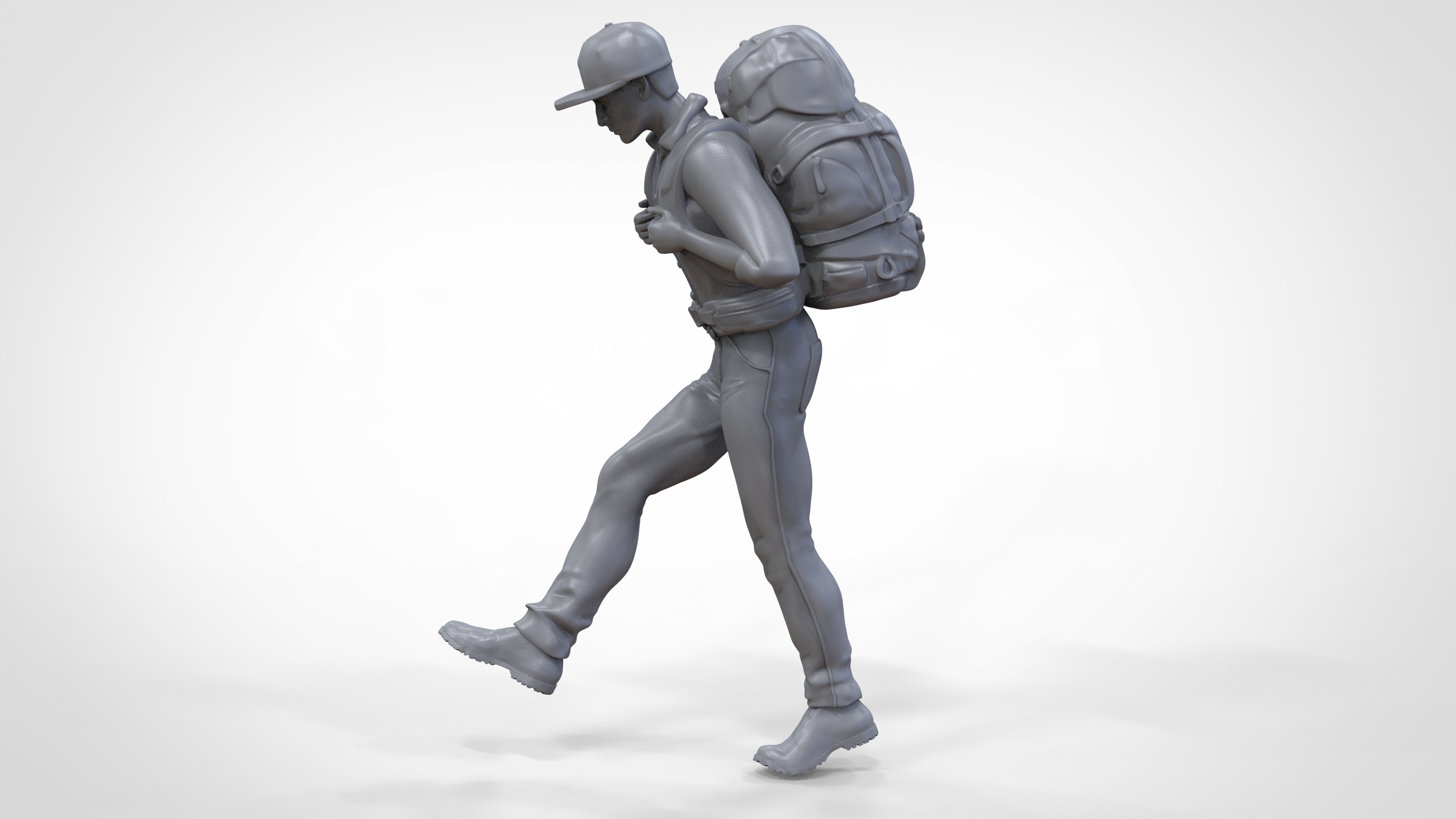 🚶 N2 Hiker 1 64 Miniature Walking and Climbing・ STL File for ・Cults