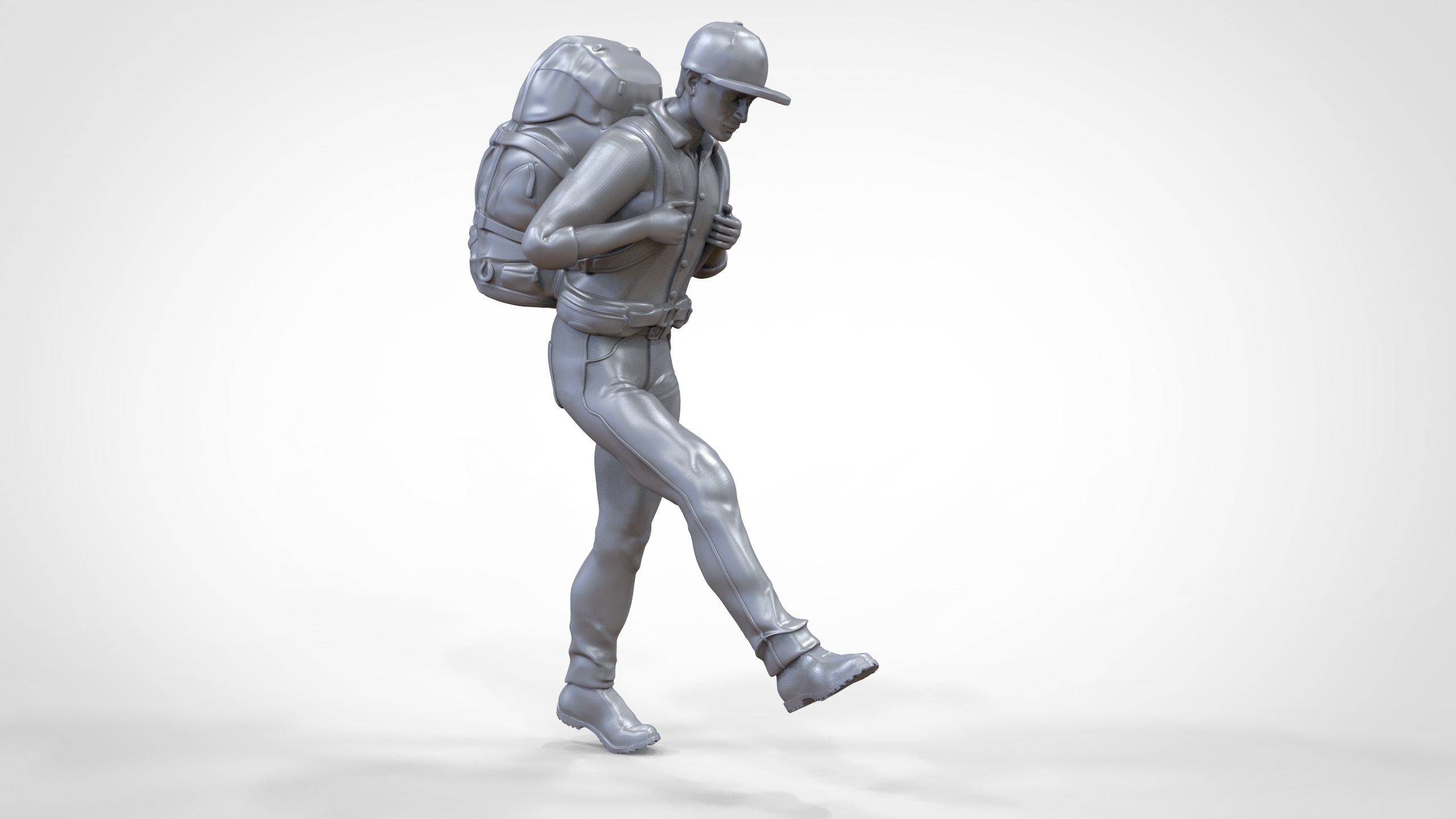 🚶 N2 Hiker 1 64 Miniature Walking and Climbing・ STL File for ・Cults