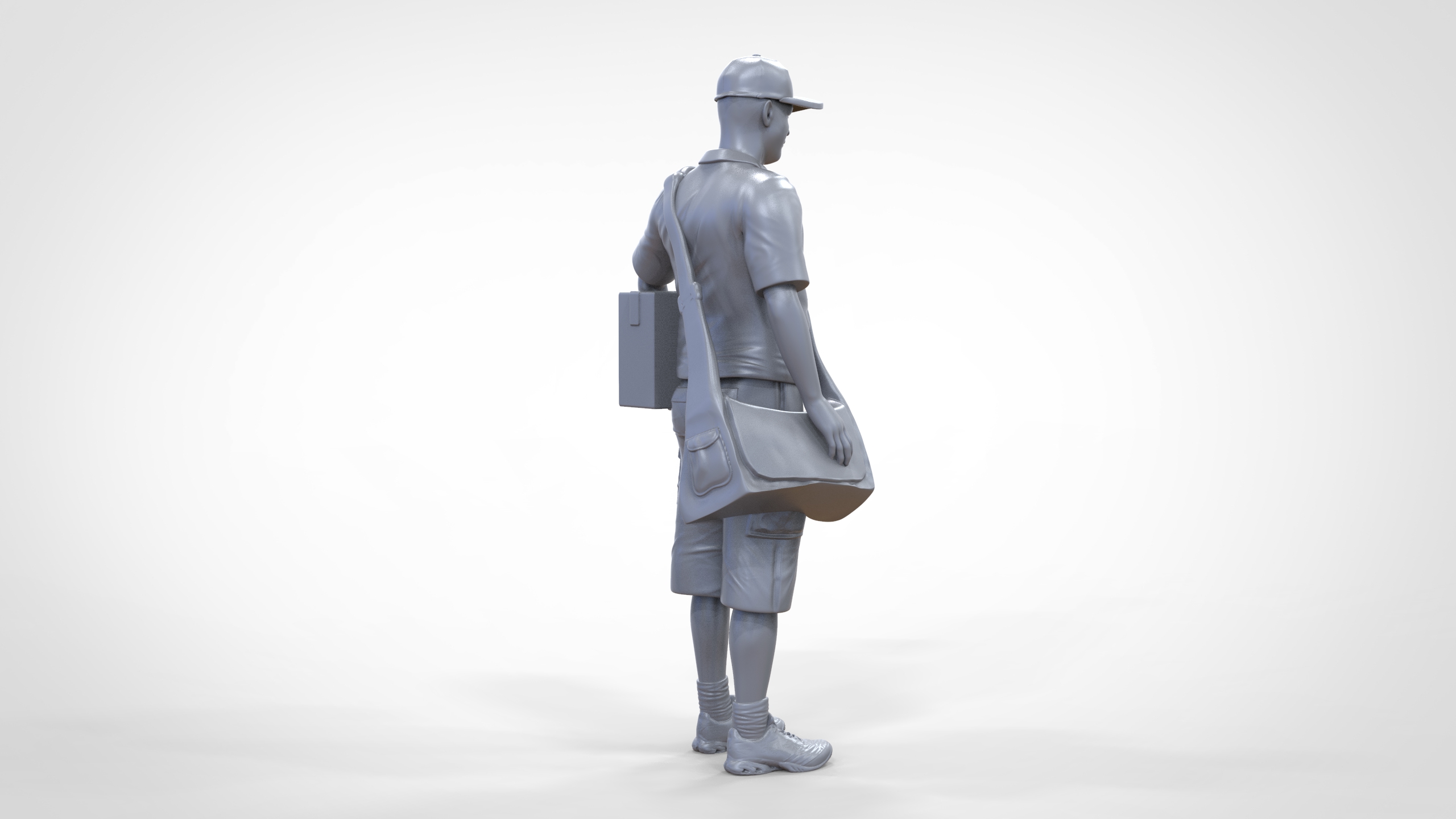 STL file N1 Postman with Box 📦 (OBJ and 3MF)・3D print design to ...