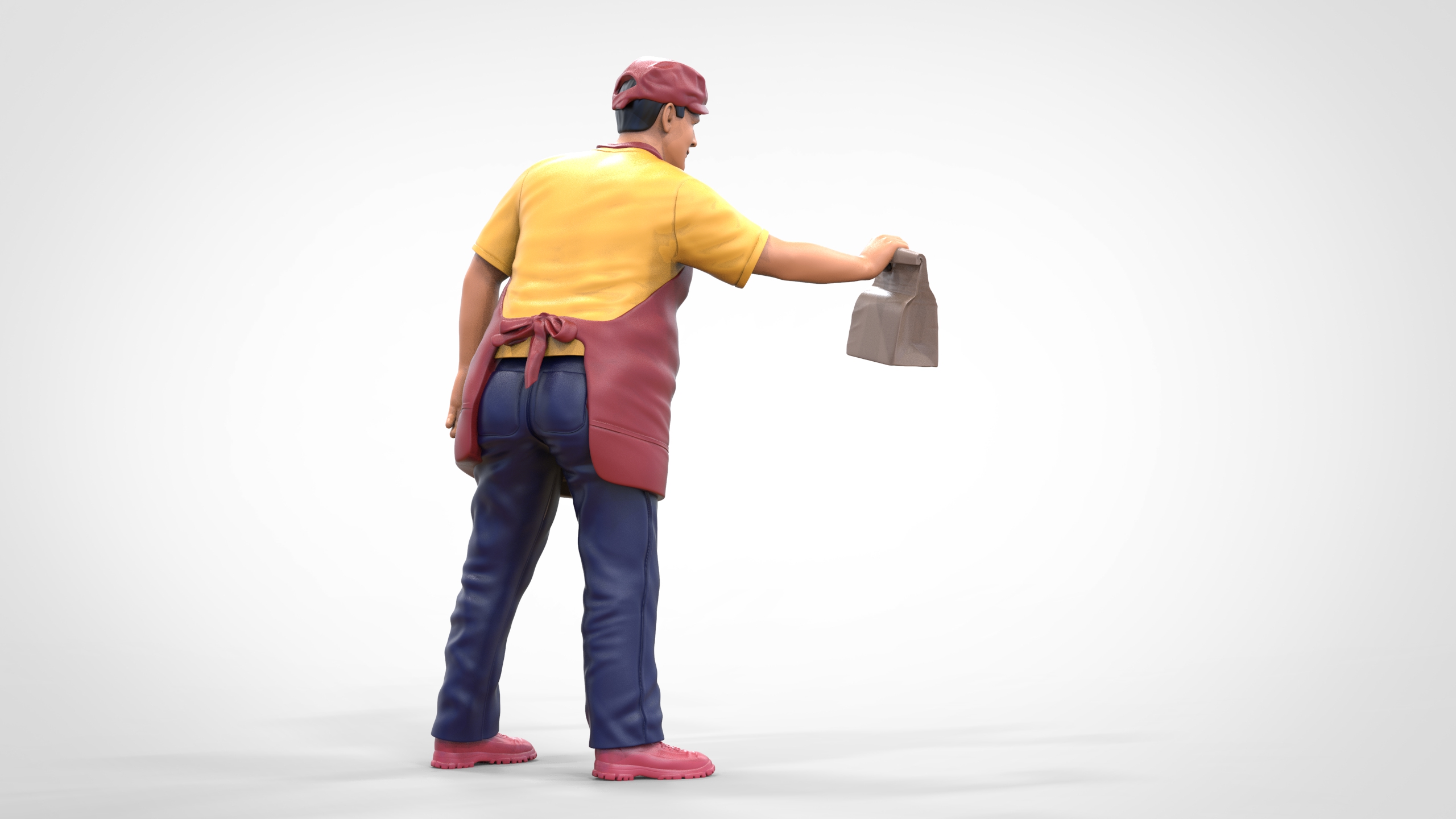 STL file N2 Salesperson or Shopkeeper or baker 🛒・3D printer design to ...