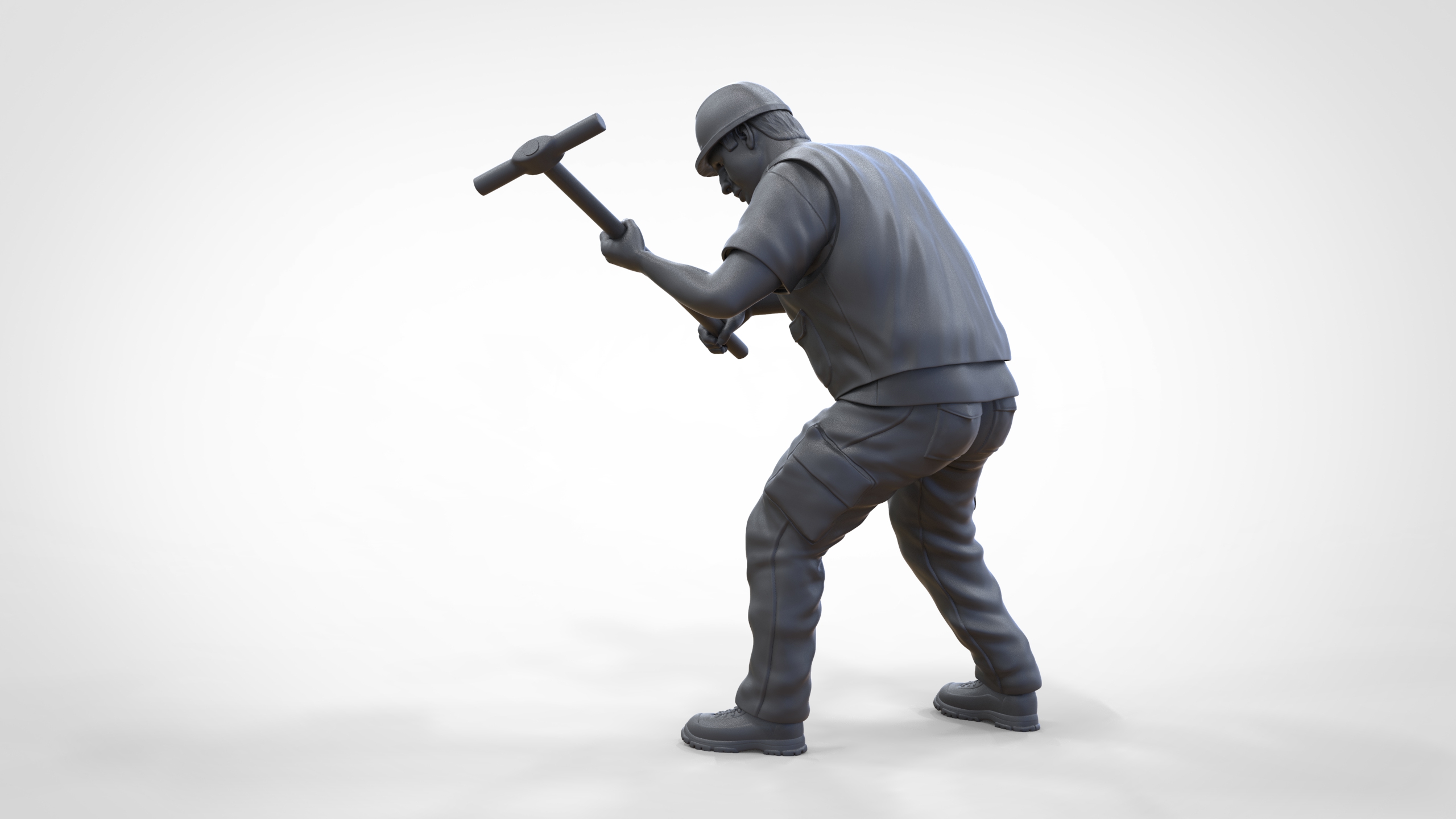 STL file N1 Track or railway worker 🛤️ (OBJ and 3MF)・3D printer design ...