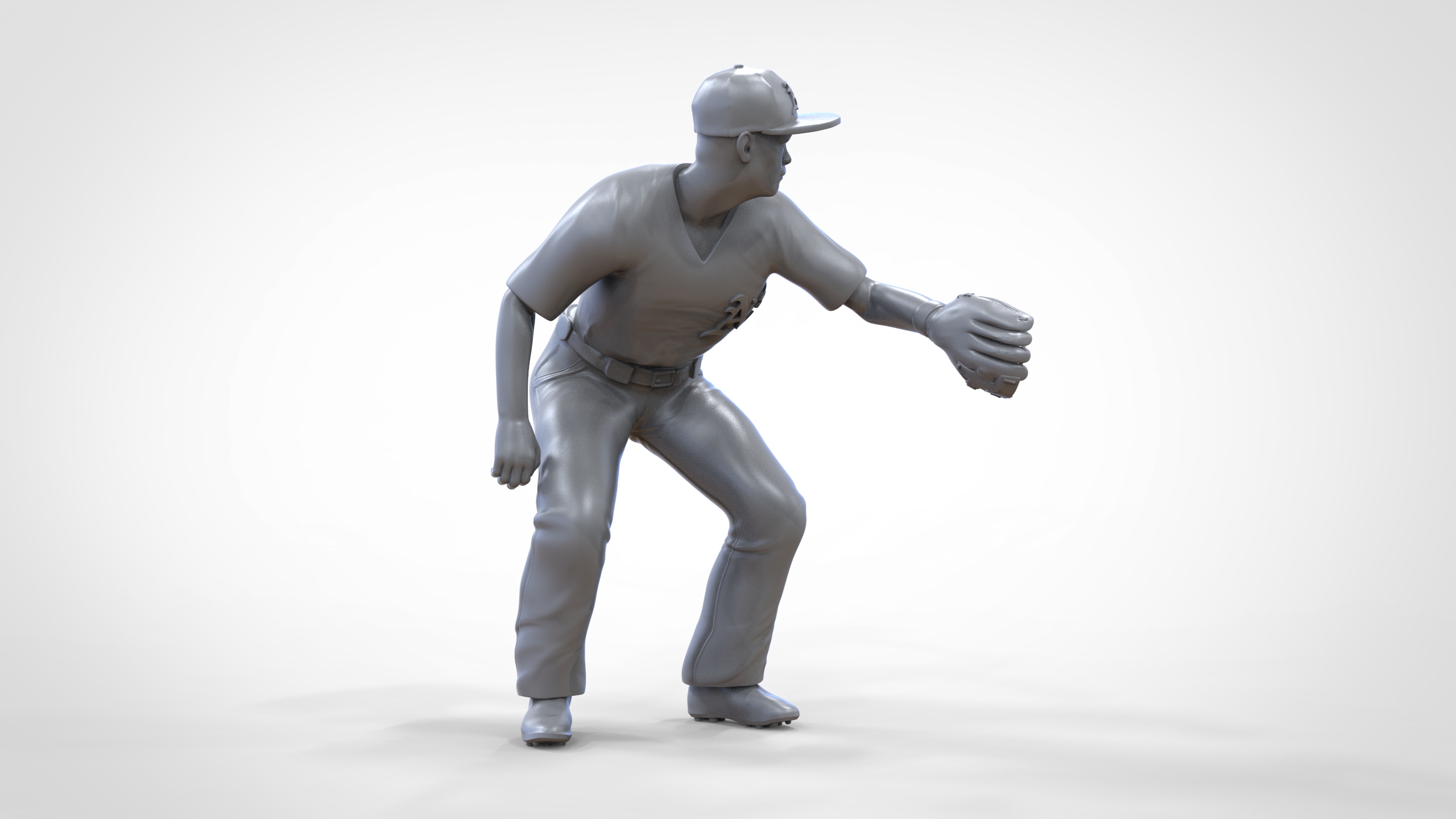 ⚾ N3 Baseball player Center fielder・ STL File for ・Cults