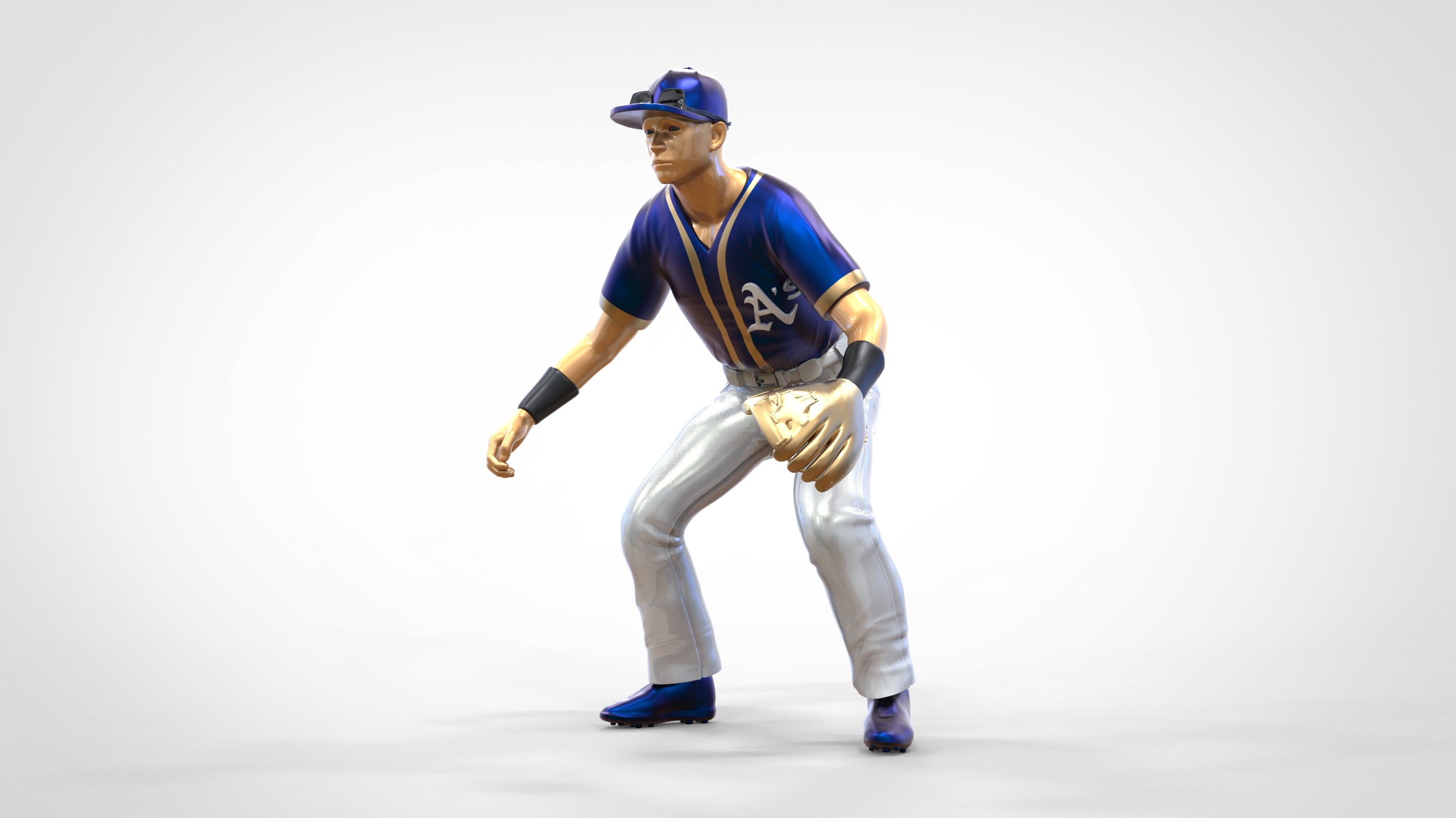 ⚾ N2 Baseball player Center fielder・ STL File for ・Cults