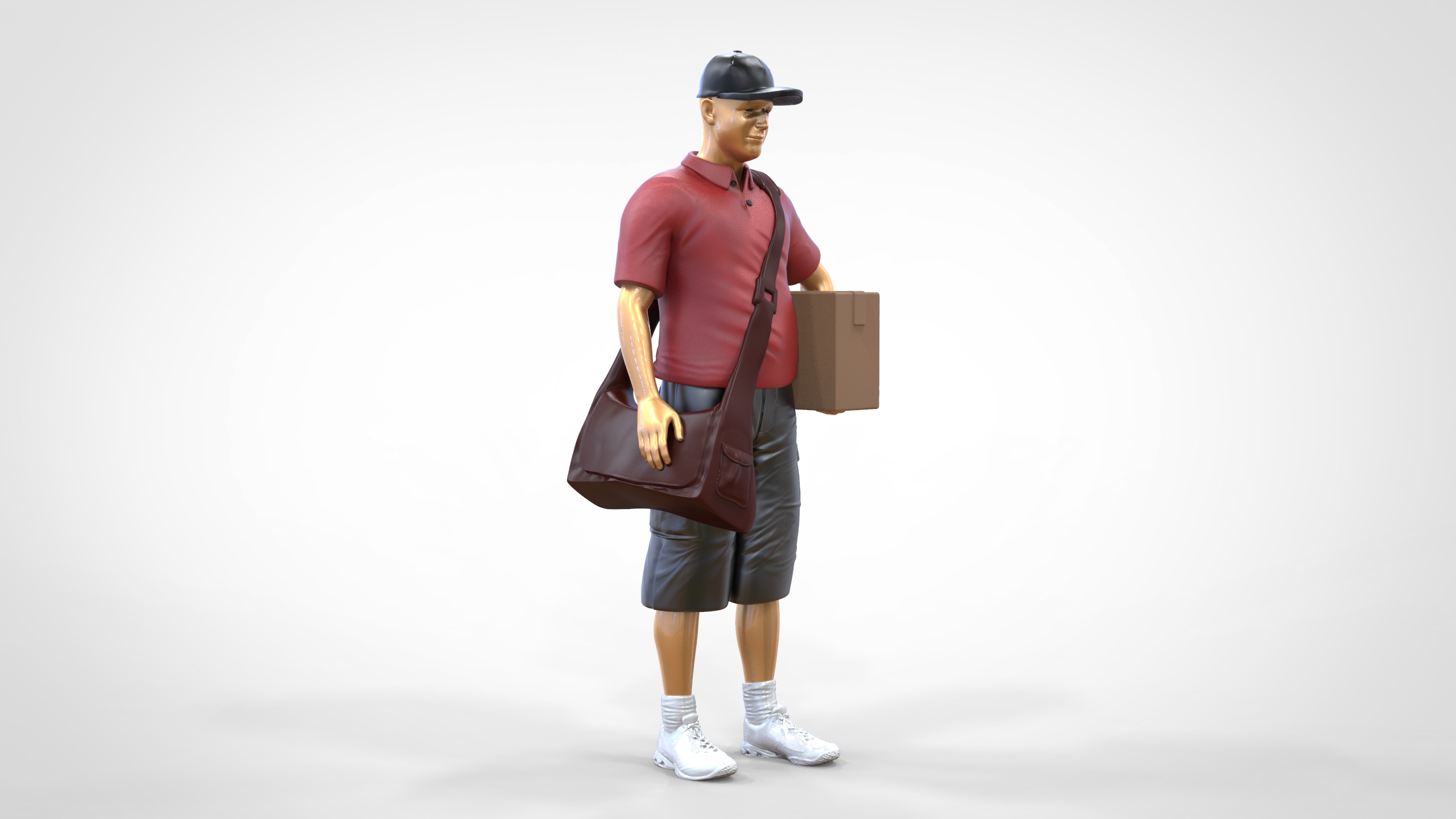STL file N1 Postman with Box 📦 (OBJ and 3MF)・3D print design to ...