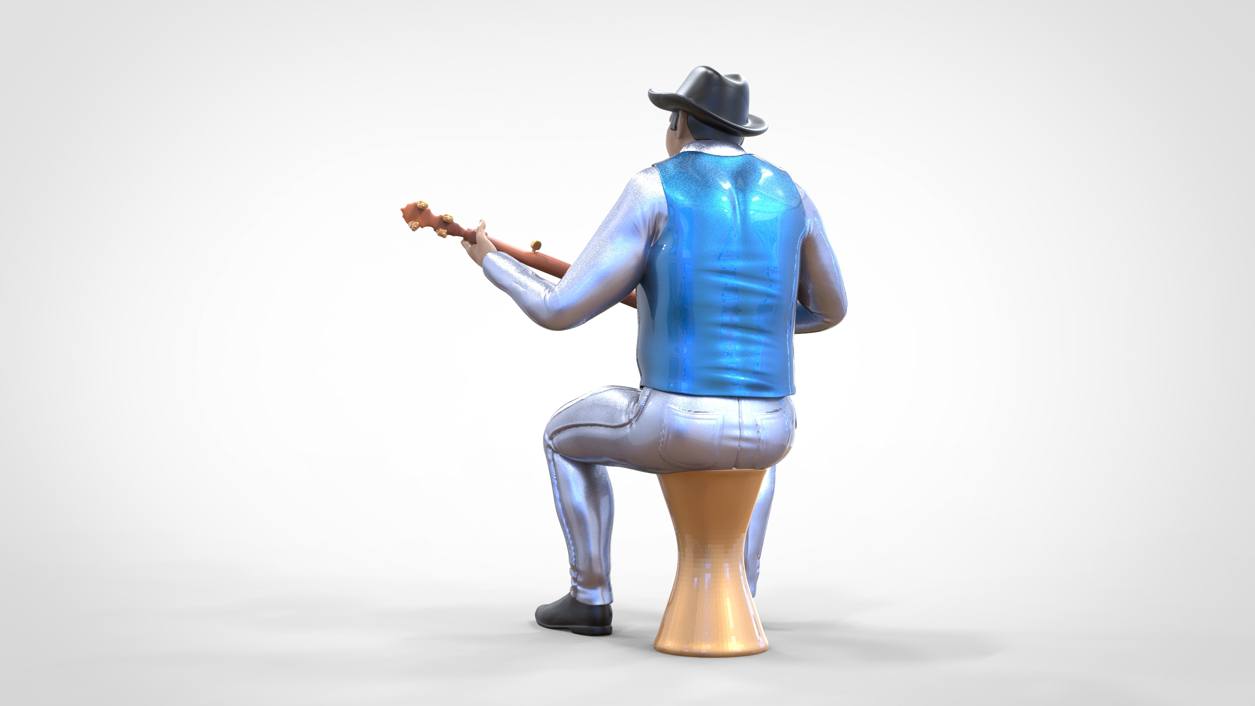 STL file N4 Musician Banjo player 1-64 Miniature 🪕 (OBJ and 3MF)・3D ...