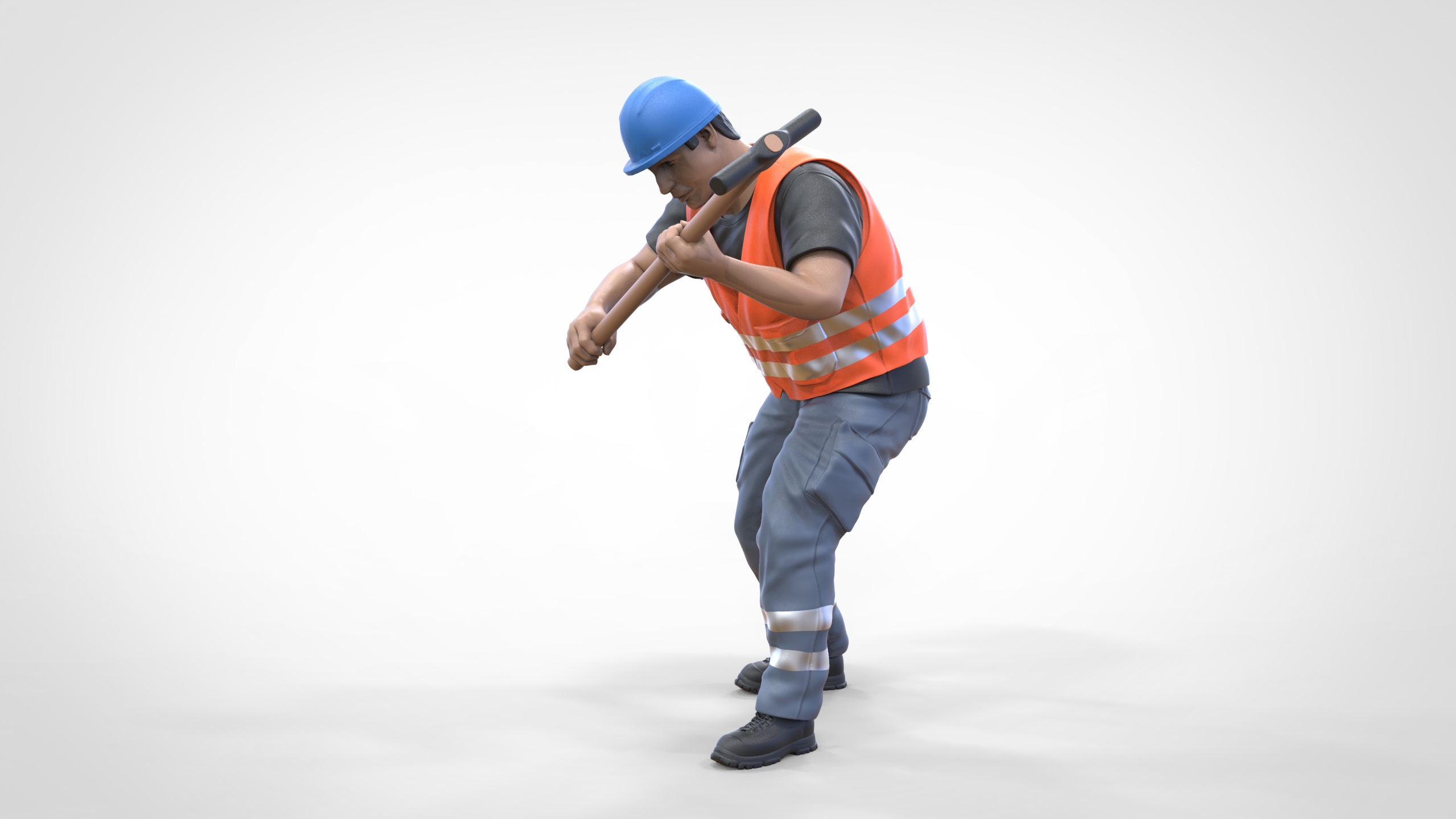 STL file N1 Track or railway worker 🛤️ (OBJ and 3MF)・3D printer design ...
