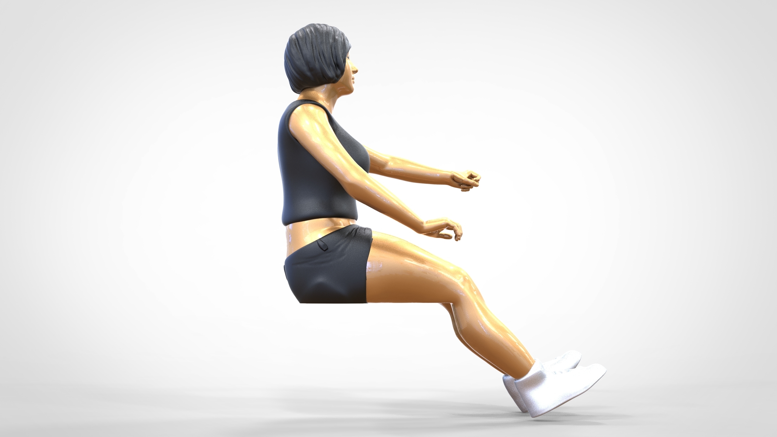 STL file N1 Woman Driver 1 64 Miniature With steering and chair 👩 (OBJ ...