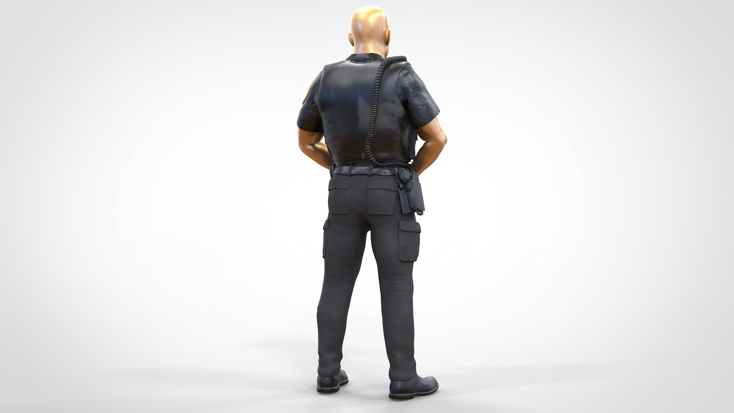 Archivo STL N1 American Police Officer Miniature Modelo de impresión 3D ...