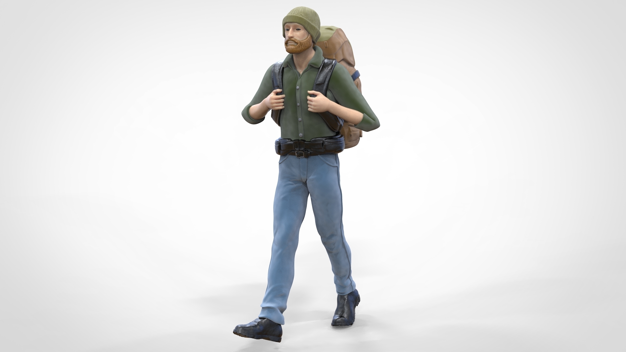 🚶 N2 Hiker 1 64 Miniature Walking and Climbing・ STL File for ・Cults