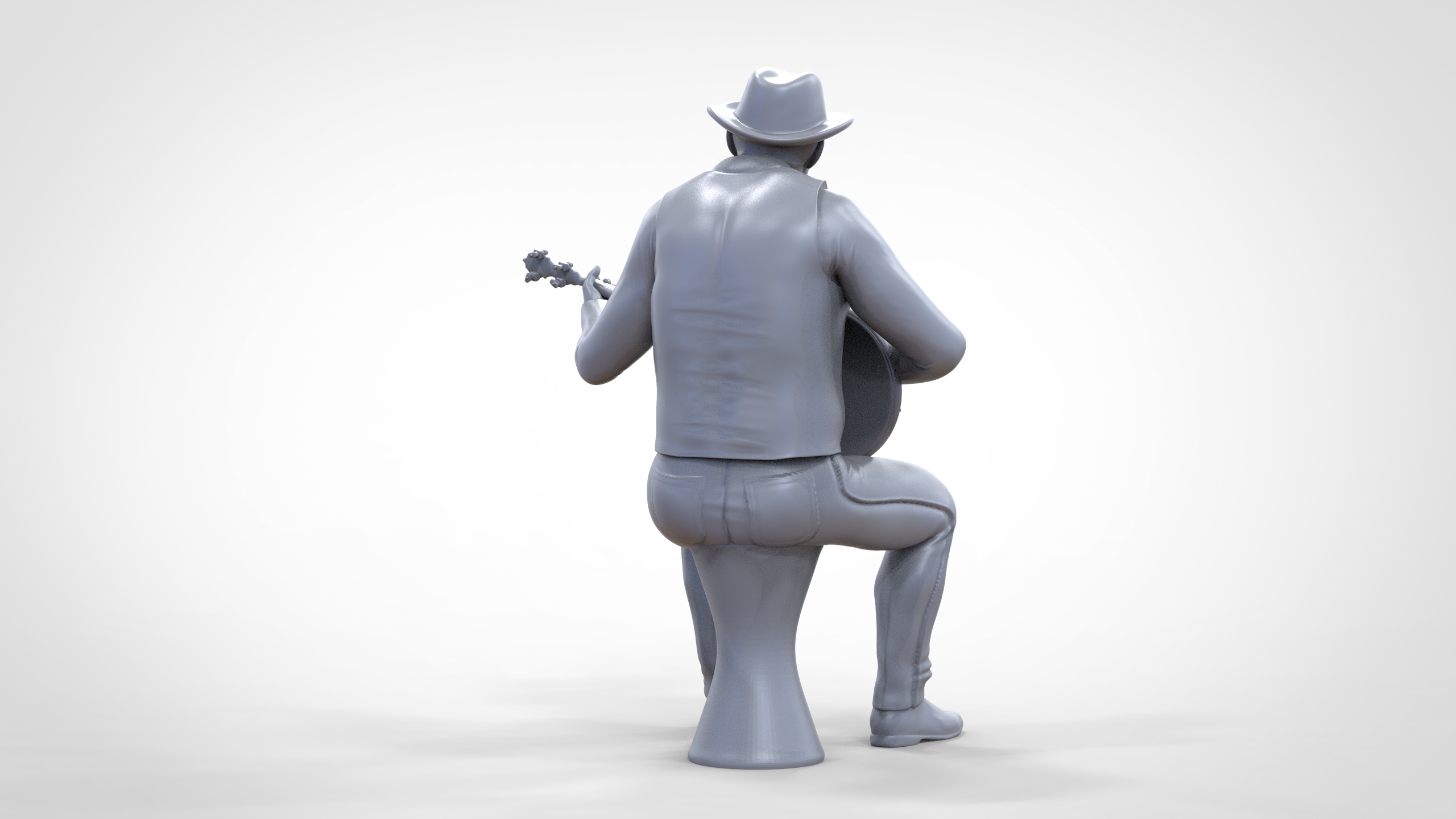 STL file N4 Musician Banjo player 1-64 Miniature 🪕 (OBJ and 3MF)・3D ...