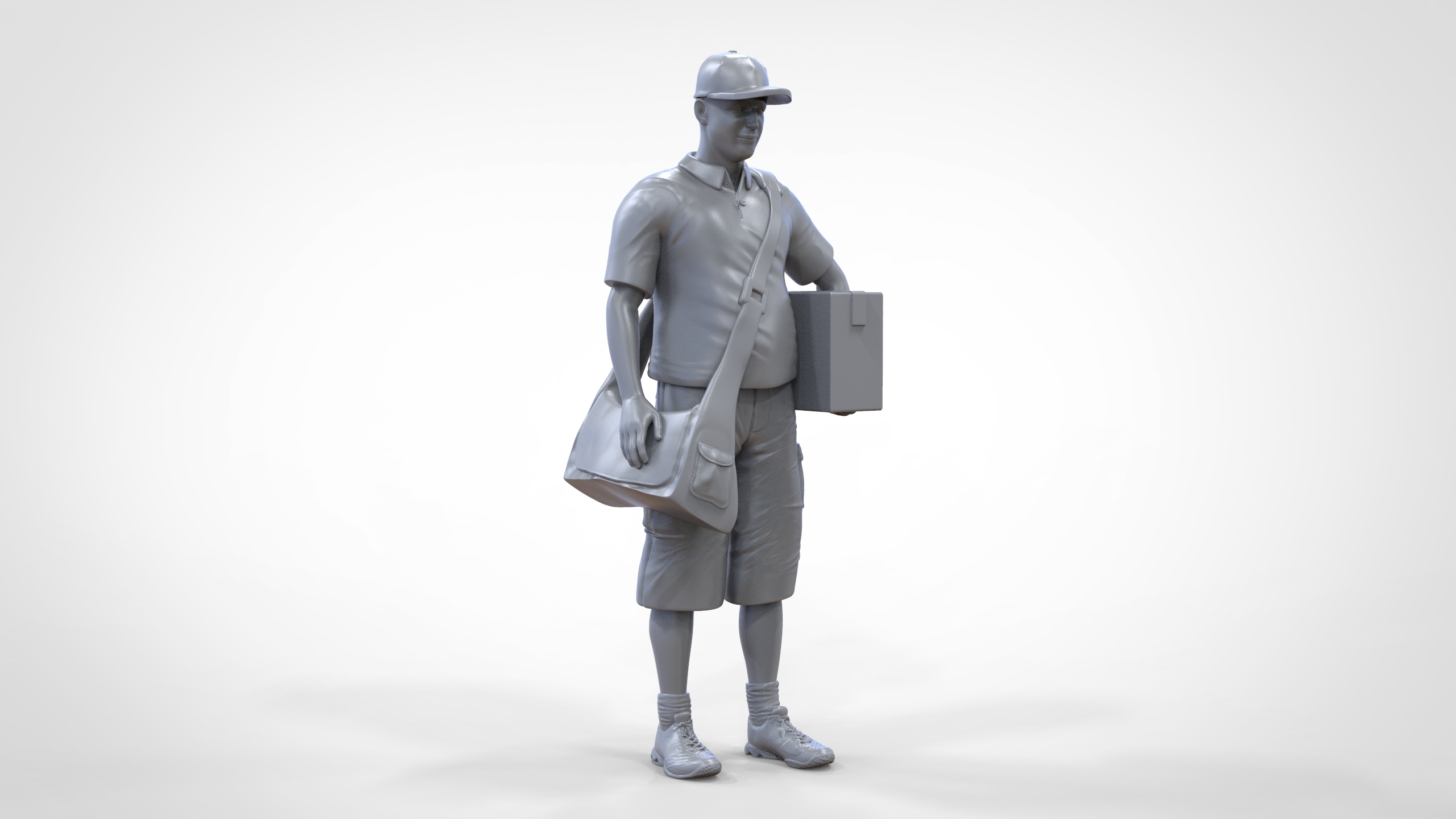STL file N1 Postman with Box 📦 (OBJ and 3MF)・3D print design to ...