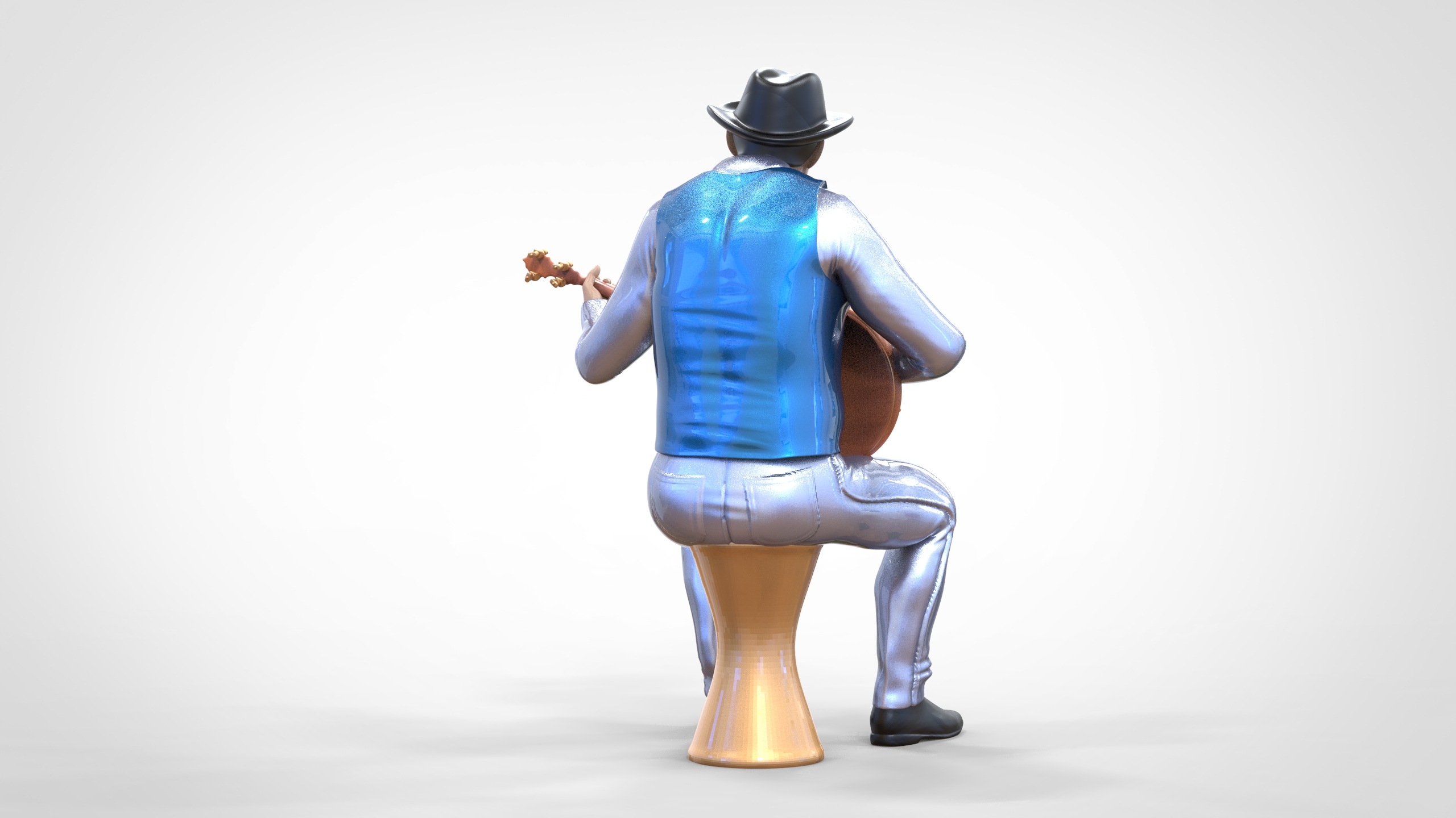 STL file N4 Musician Banjo player 1-64 Miniature 🪕 (OBJ and 3MF)・3D ...