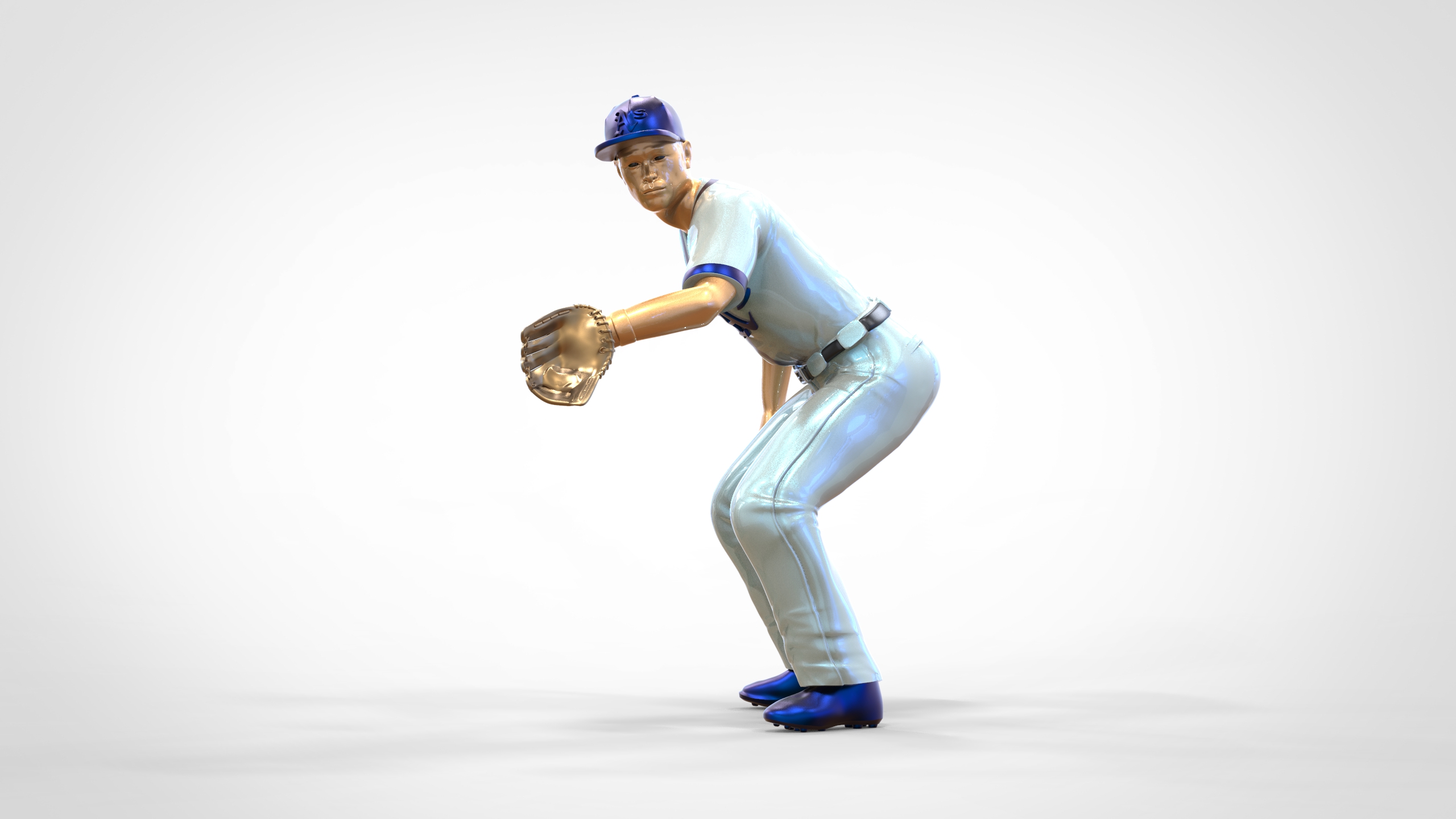 ⚾ N3 Baseball player Center fielder・ STL File for ・Cults