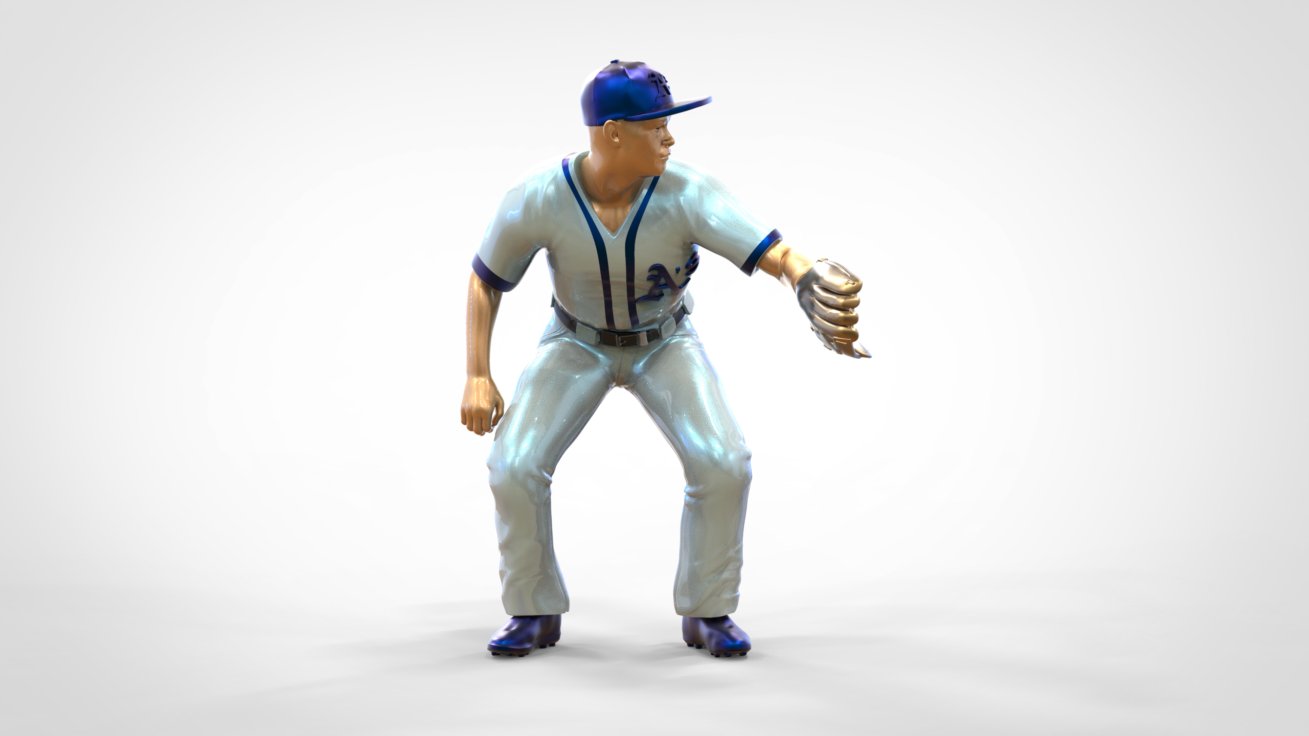 ⚾ N3 Baseball player Center fielder・ STL File for ・Cults