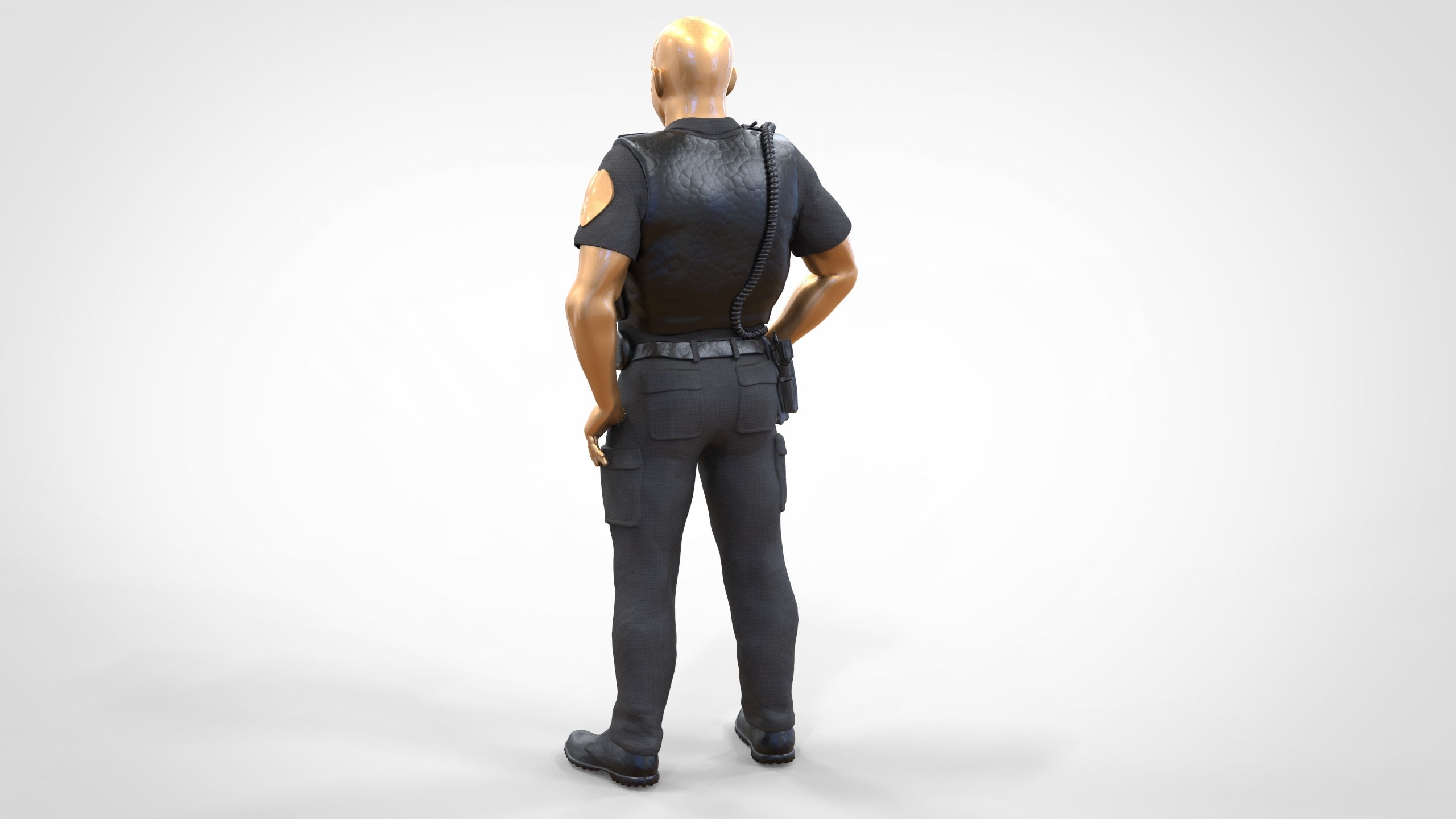 STL file N1 American Police Officer Miniature 3D print model 🚓 (OBJ and ...