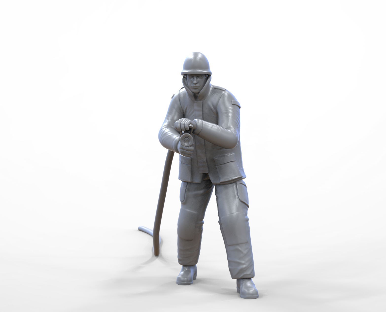 🧑‍🚒 N1 Firefighter or fireman Extinguishing fire・ STL File for ・Cults