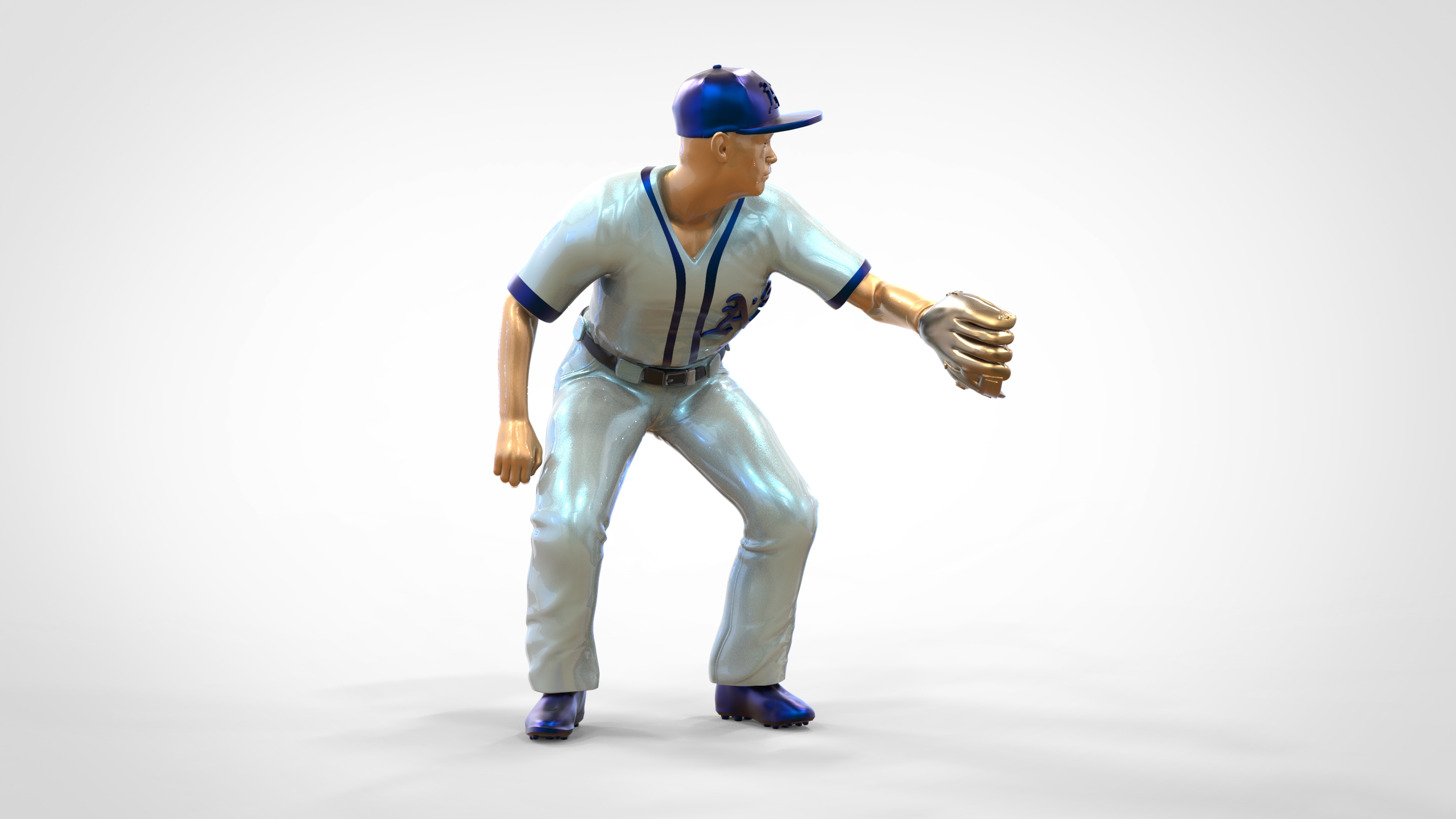 ⚾ N3 Baseball player Center fielder・ STL File for ・Cults