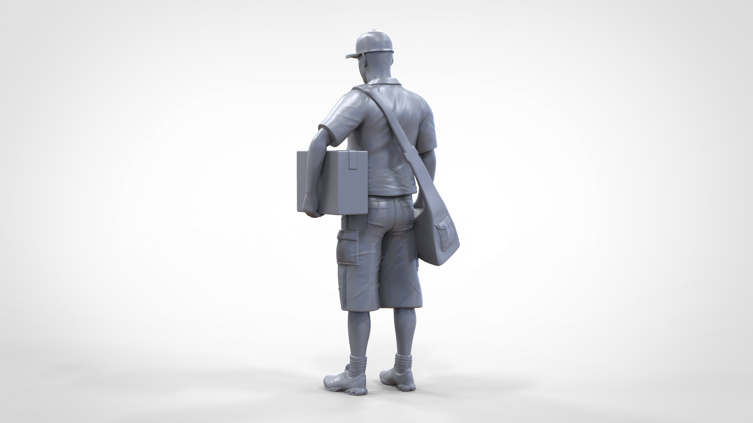 STL file N1 Postman with Box 📦 (OBJ and 3MF)・3D print design to ...