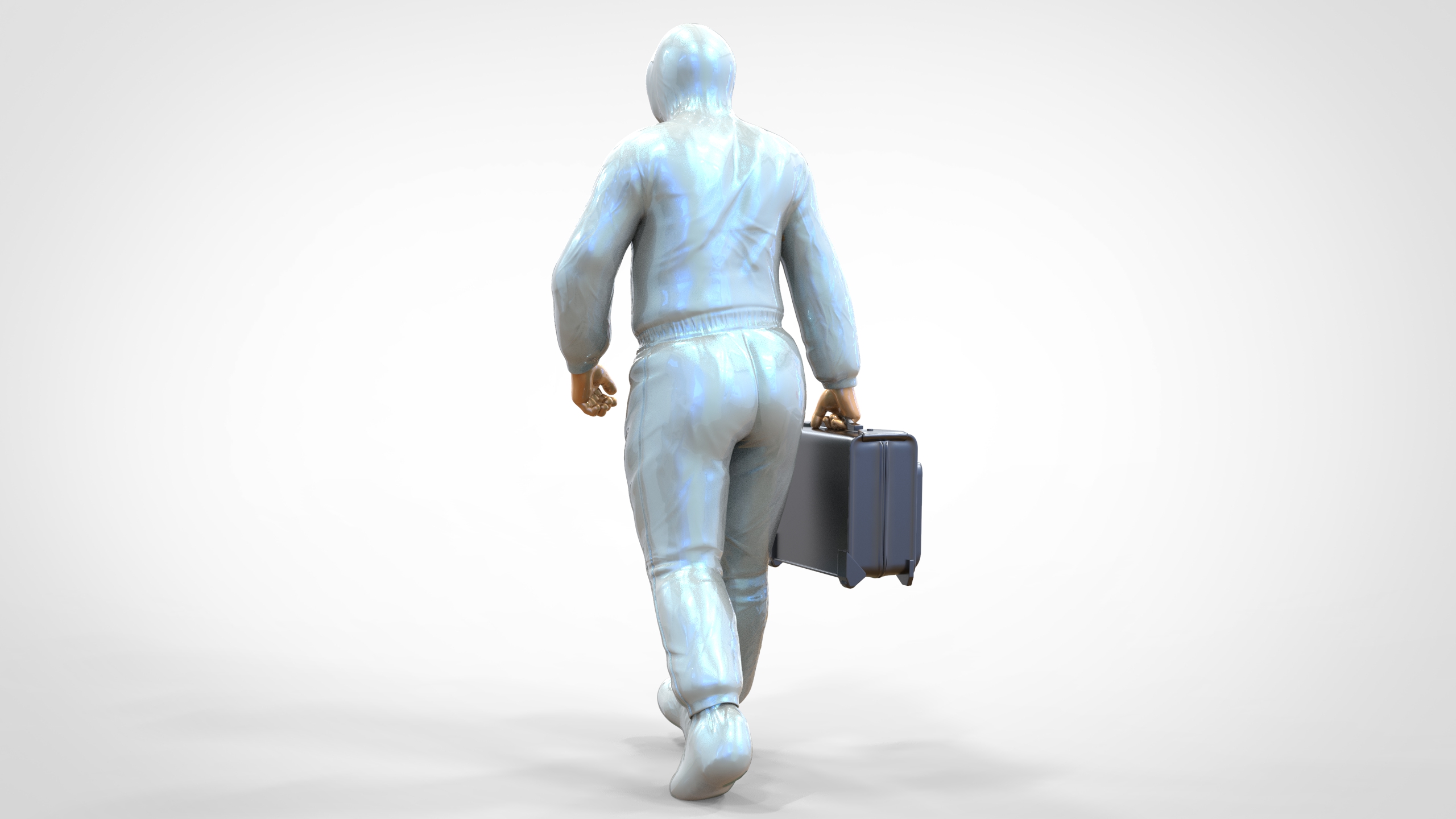 🚶 N2 CSI people walking with scene investigation kit case・ STL File for ...