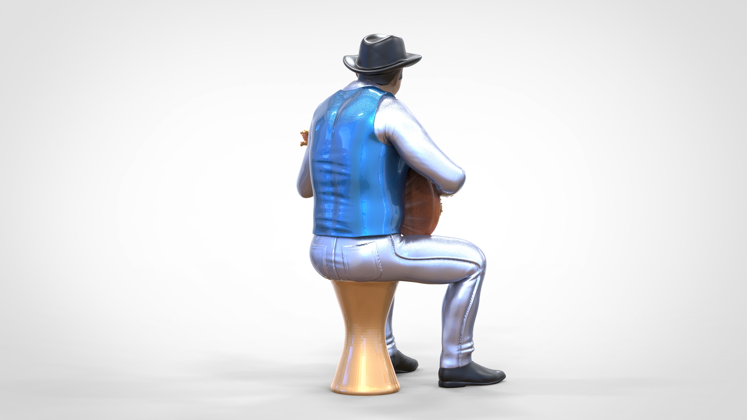 STL file N4 Musician Banjo player 1-64 Miniature 🪕 (OBJ and 3MF)・3D ...