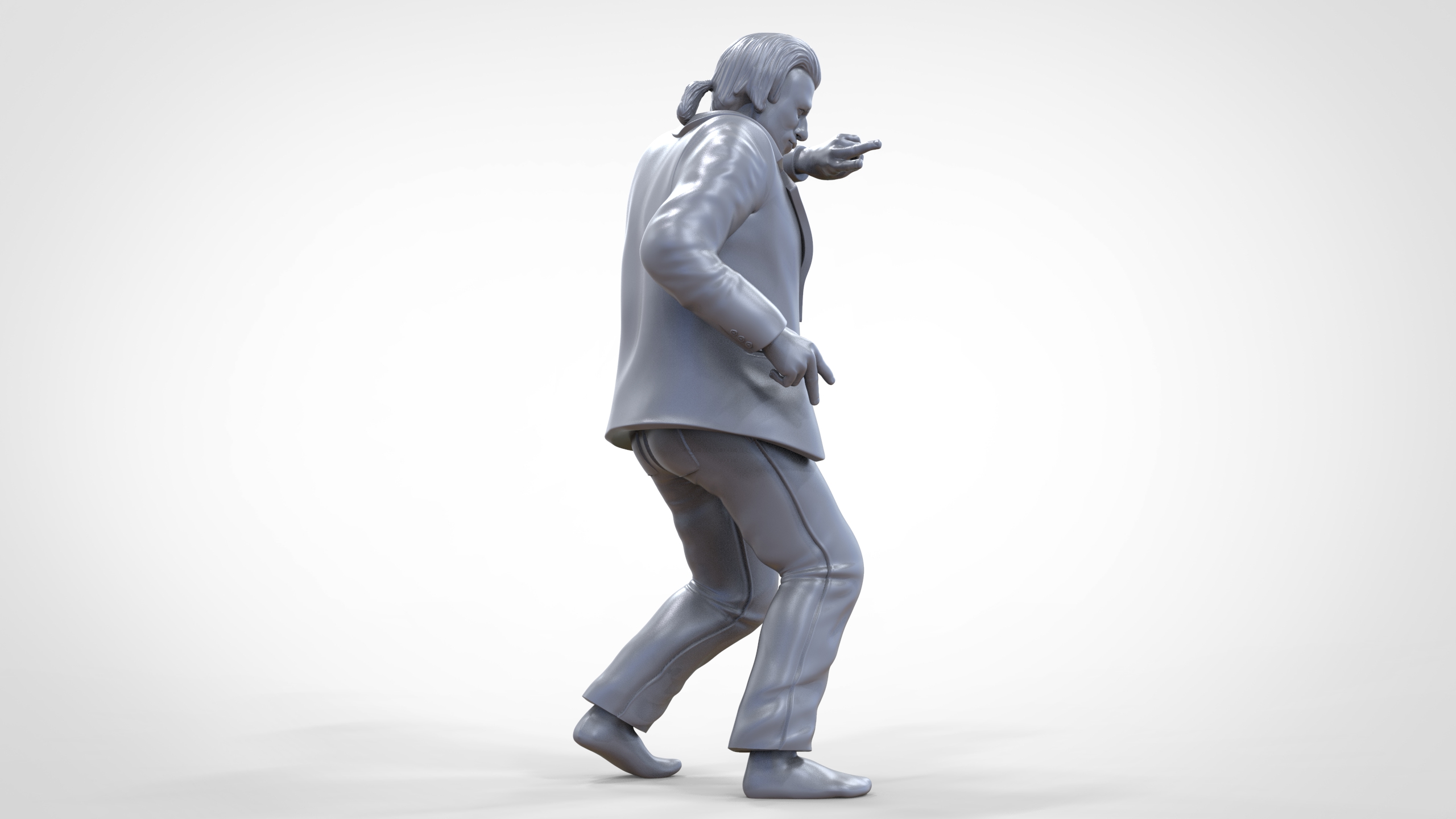 Fichier STL N2 Pulp Fiction John Travolta Vincent Vega 📽️・Modèle pour ...