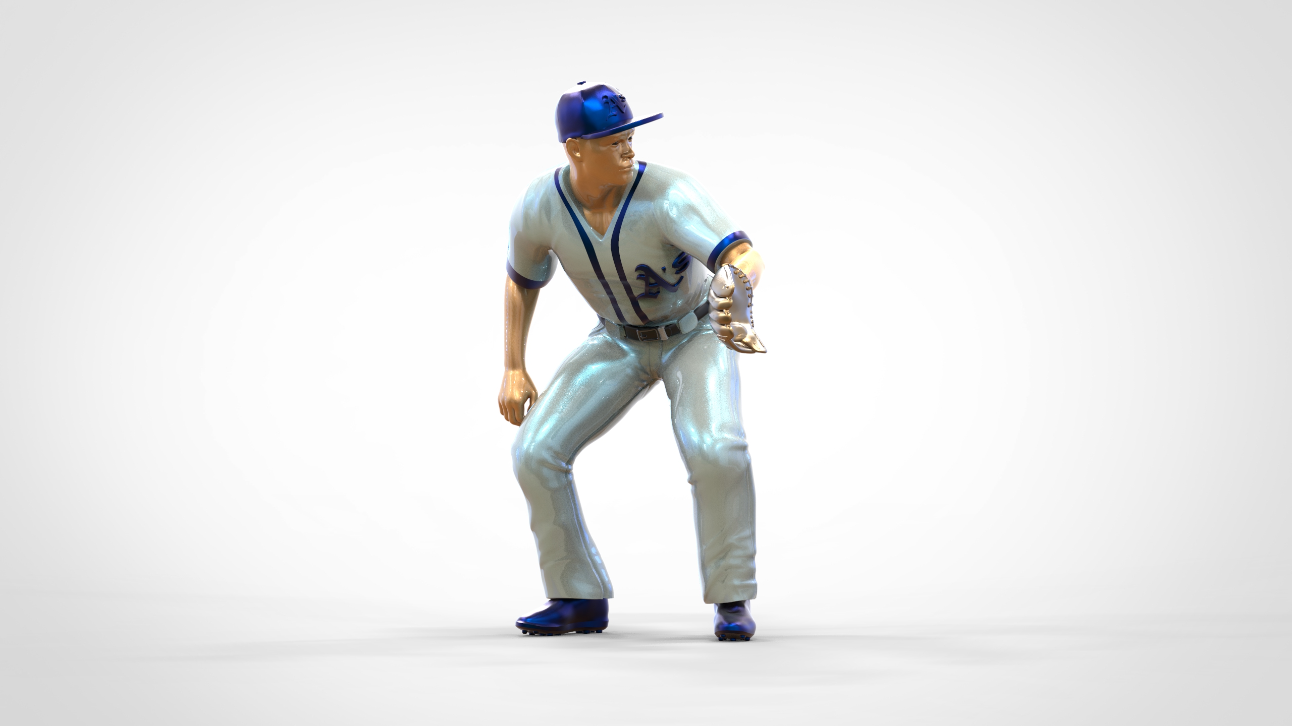 ⚾ N3 Baseball player Center fielder・ STL File for ・Cults