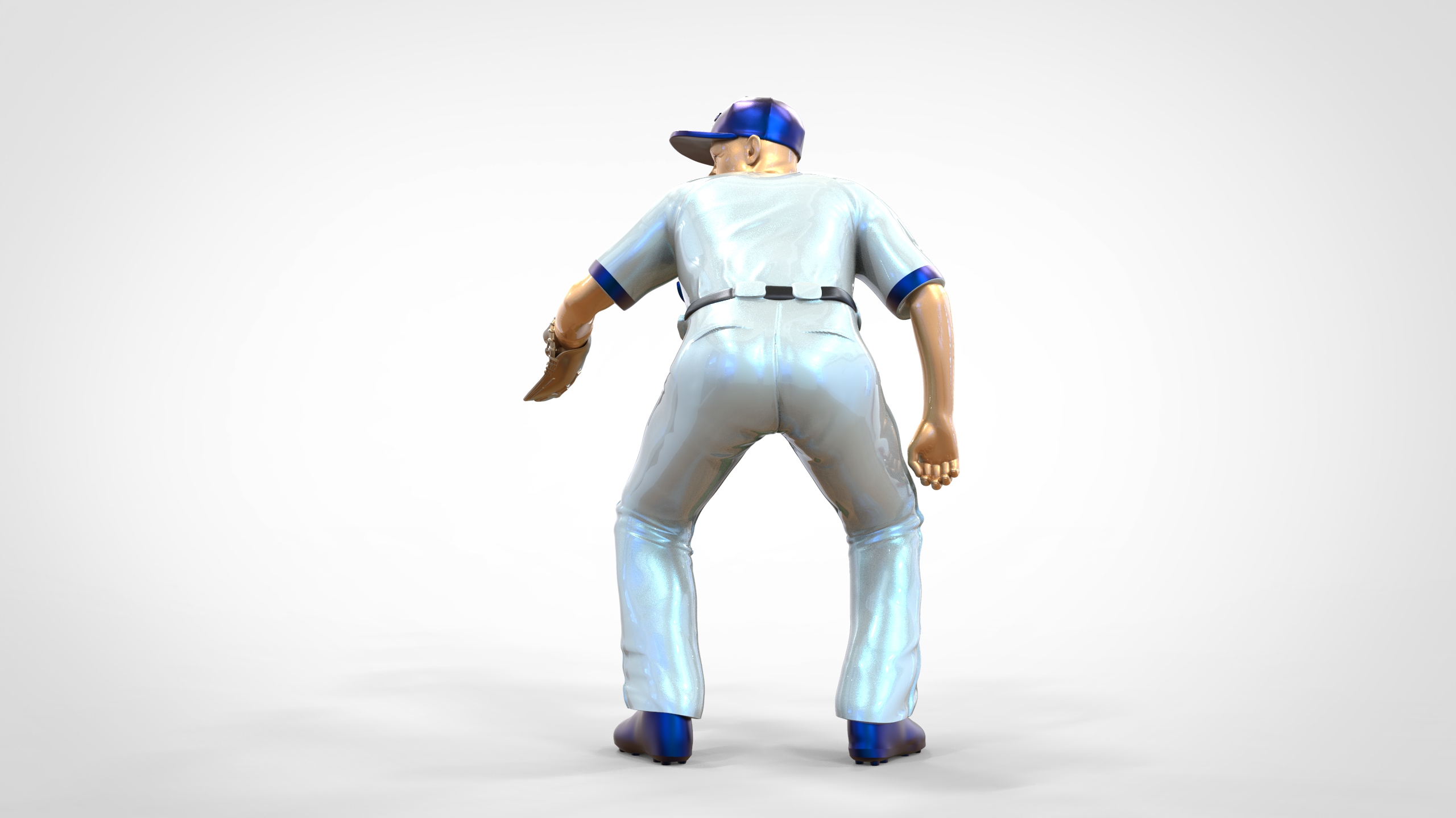 ⚾ N3 Baseball player Center fielder・ STL File for ・Cults