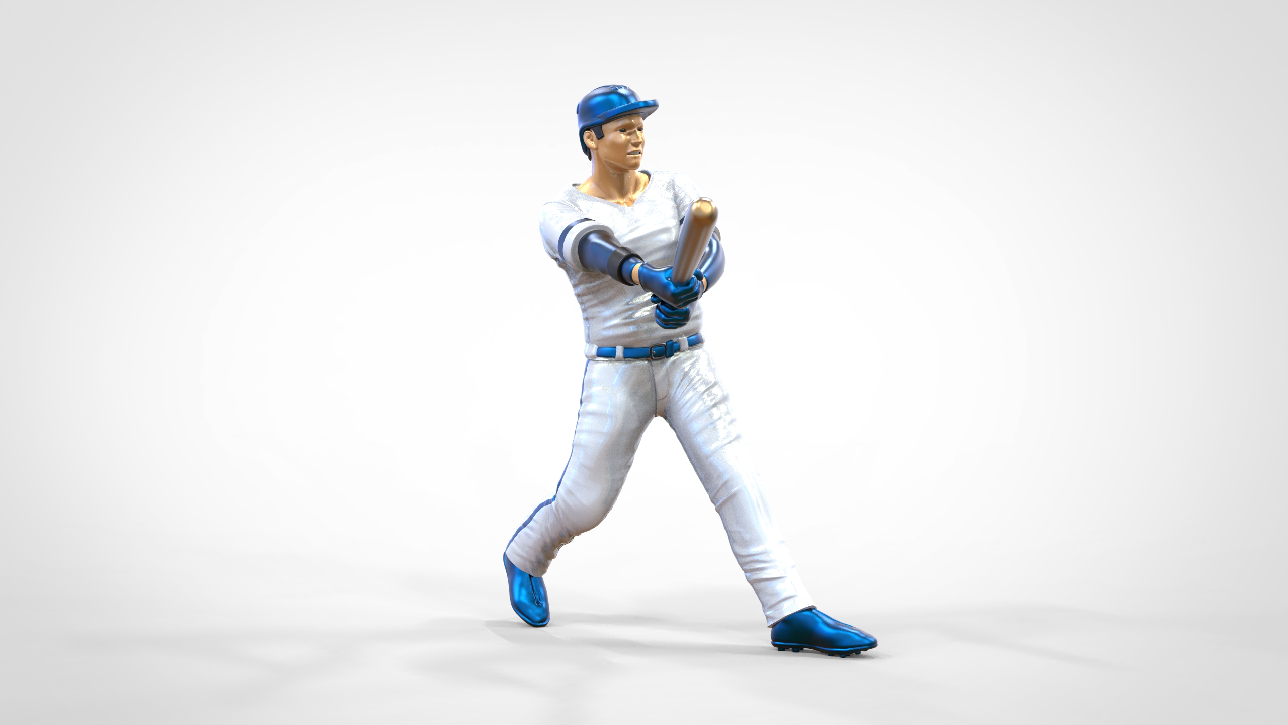 STL file N1 Baseball player Center fielder ⚾ (OBJ and 3MF)・3D printing ...